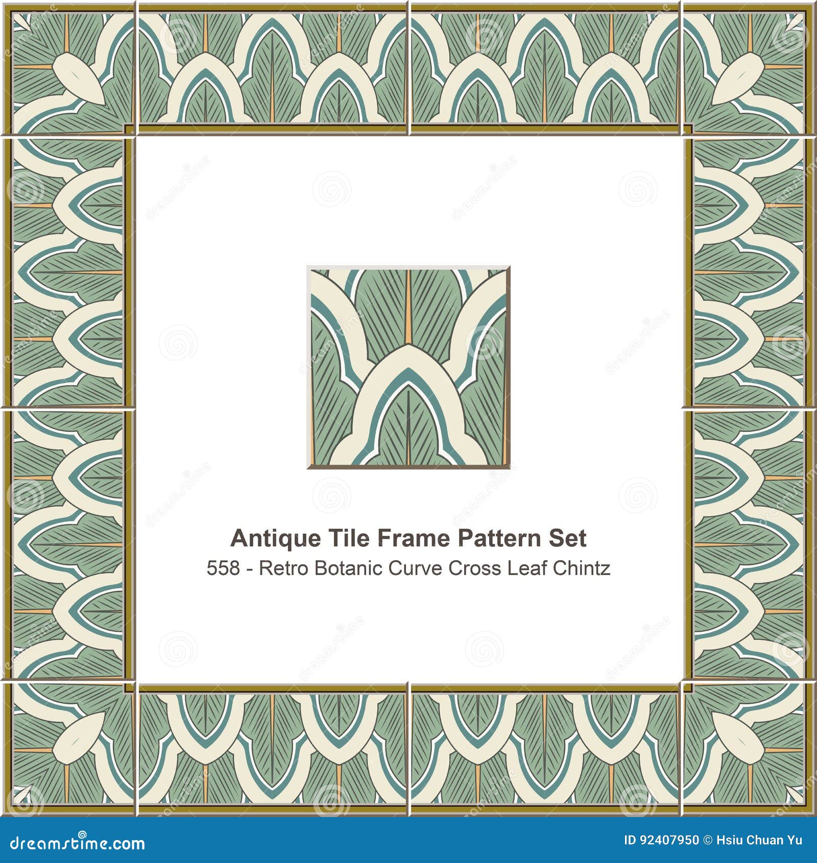 Antique Curve Frame On Fabric Royalty-Free Stock Image | CartoonDealer ...