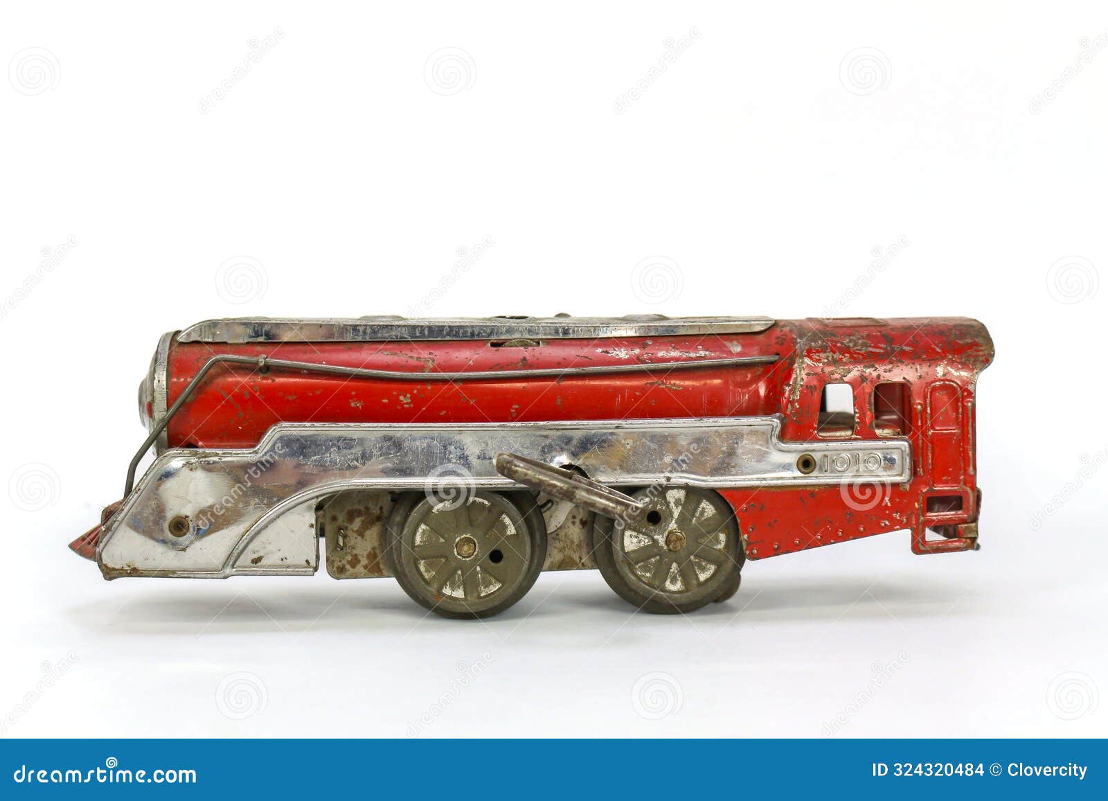 Red Toy Wind Up Train Engine Stock Photo - Image of nostalgia, vintage ...