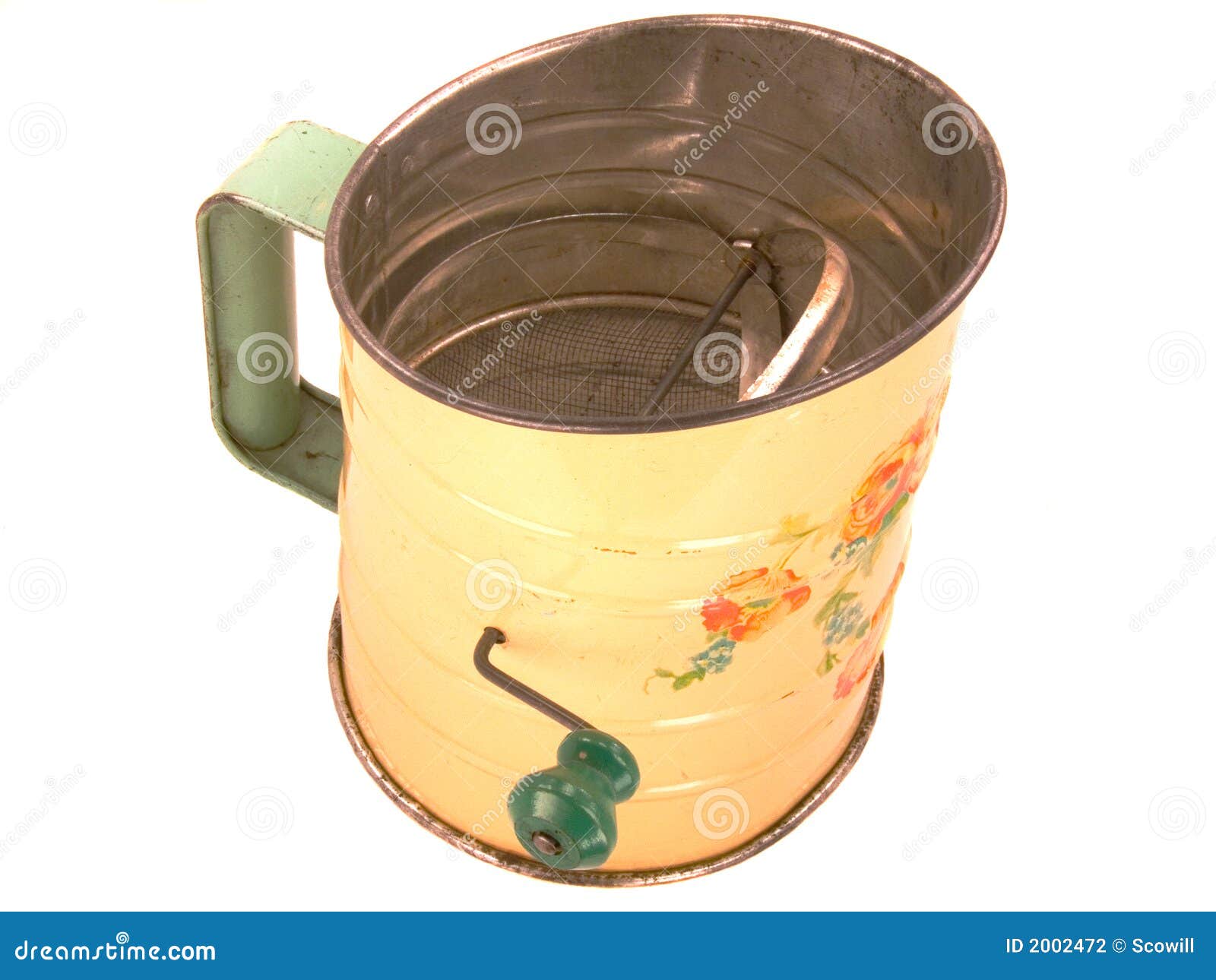 Antique Tinware Flour Sifter Stock Photo - Image of preparing, tools ...