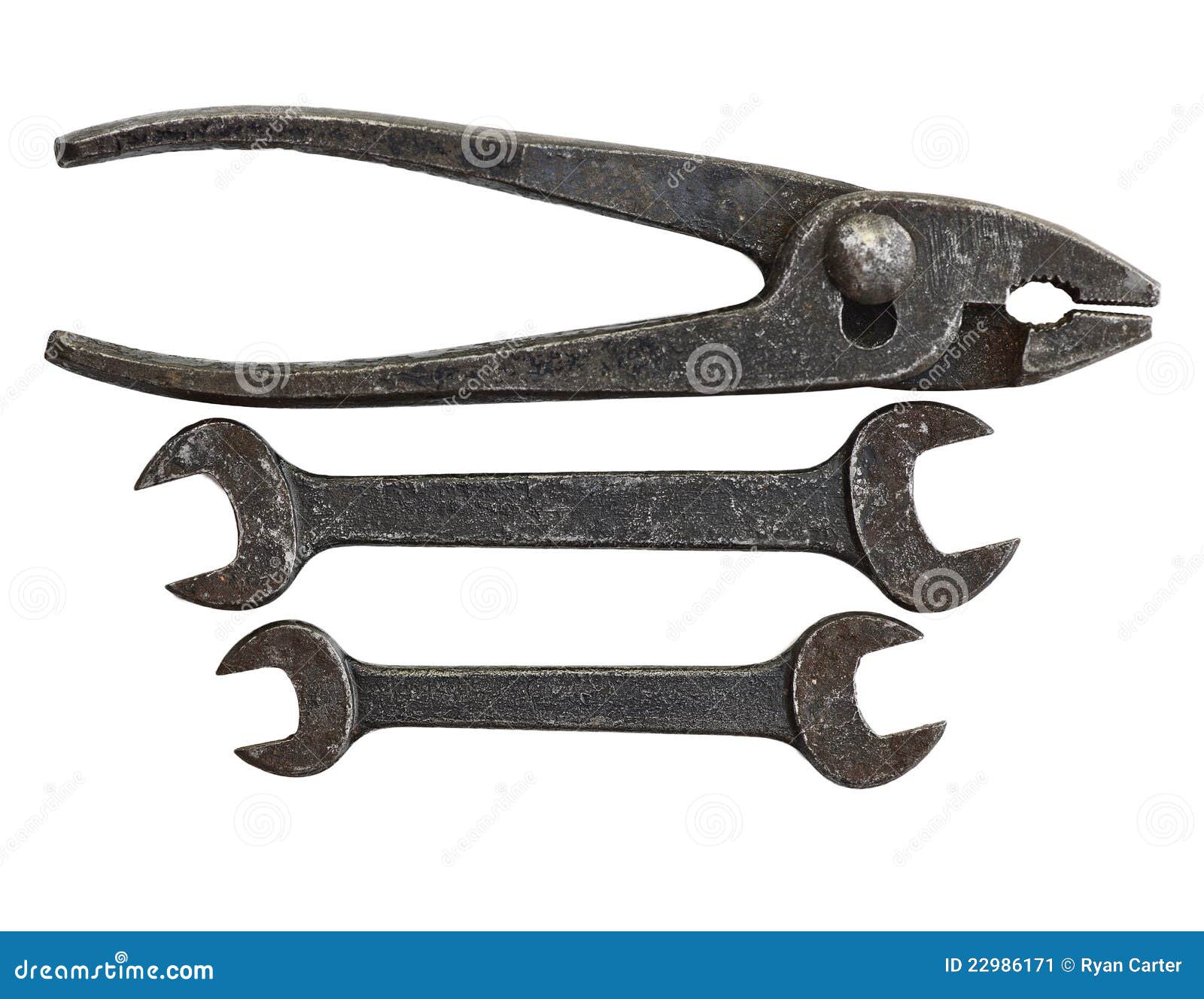 Antique Tool Set stock image. Image of fork, aged, equipment - 22986171