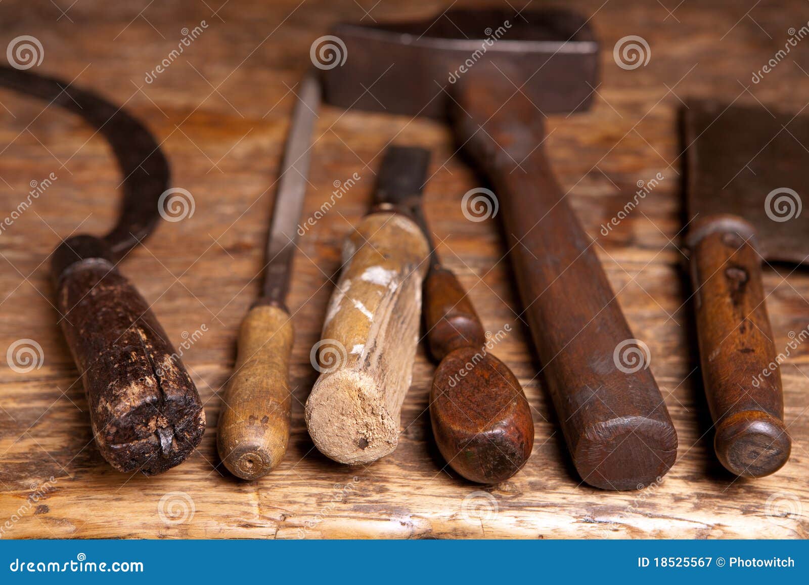 Antique tools stock image. Image of toolbox, metal, construction - 18525567