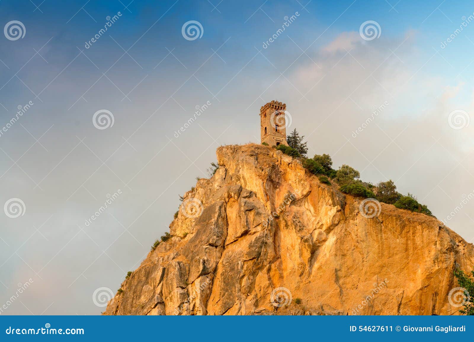 Antique Tower of Caprona, Pisa - Tuscany Stock Image - Image of ...