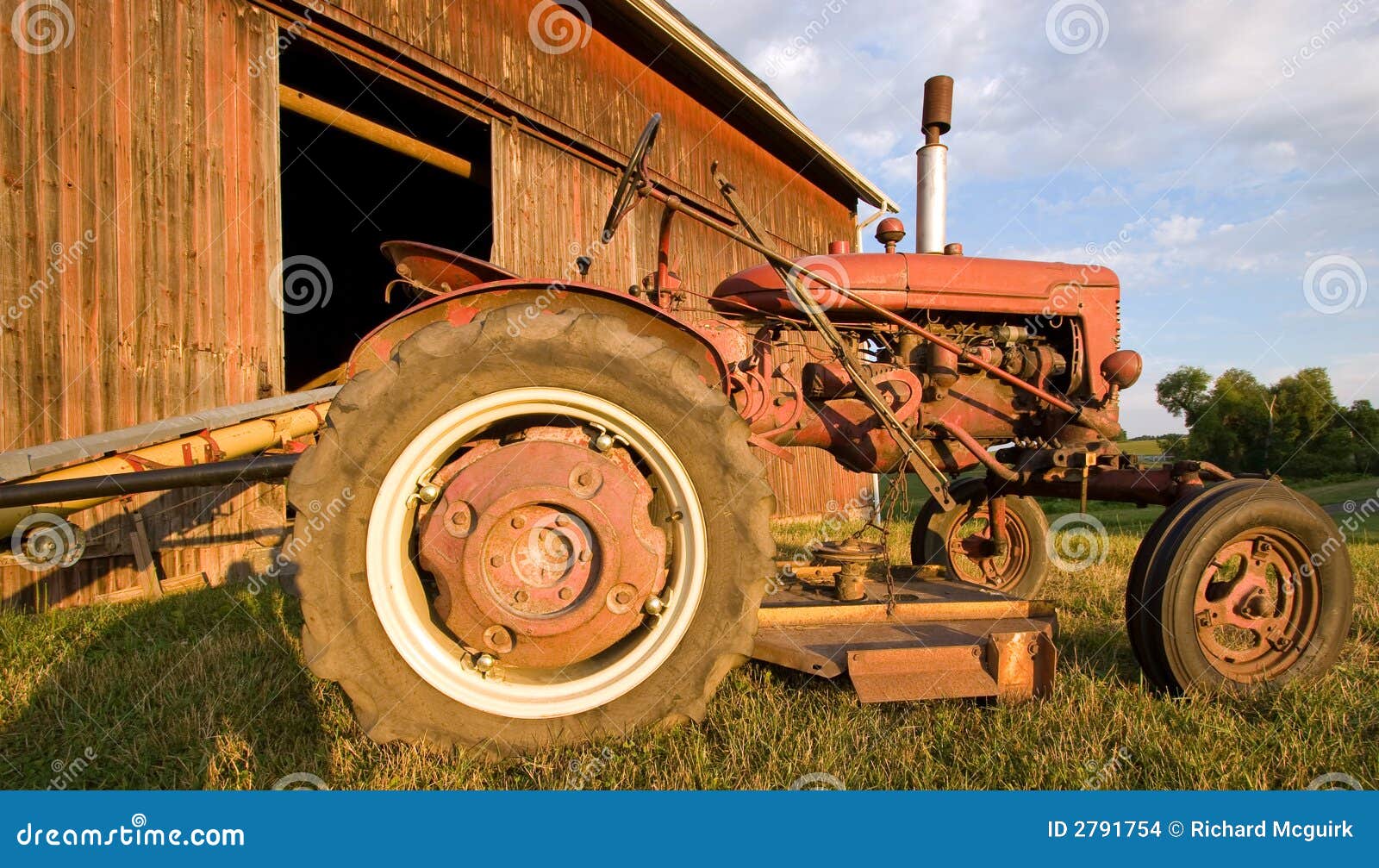Antique Tractor stock photo. Image of grass, faded, outdoors - 2791754