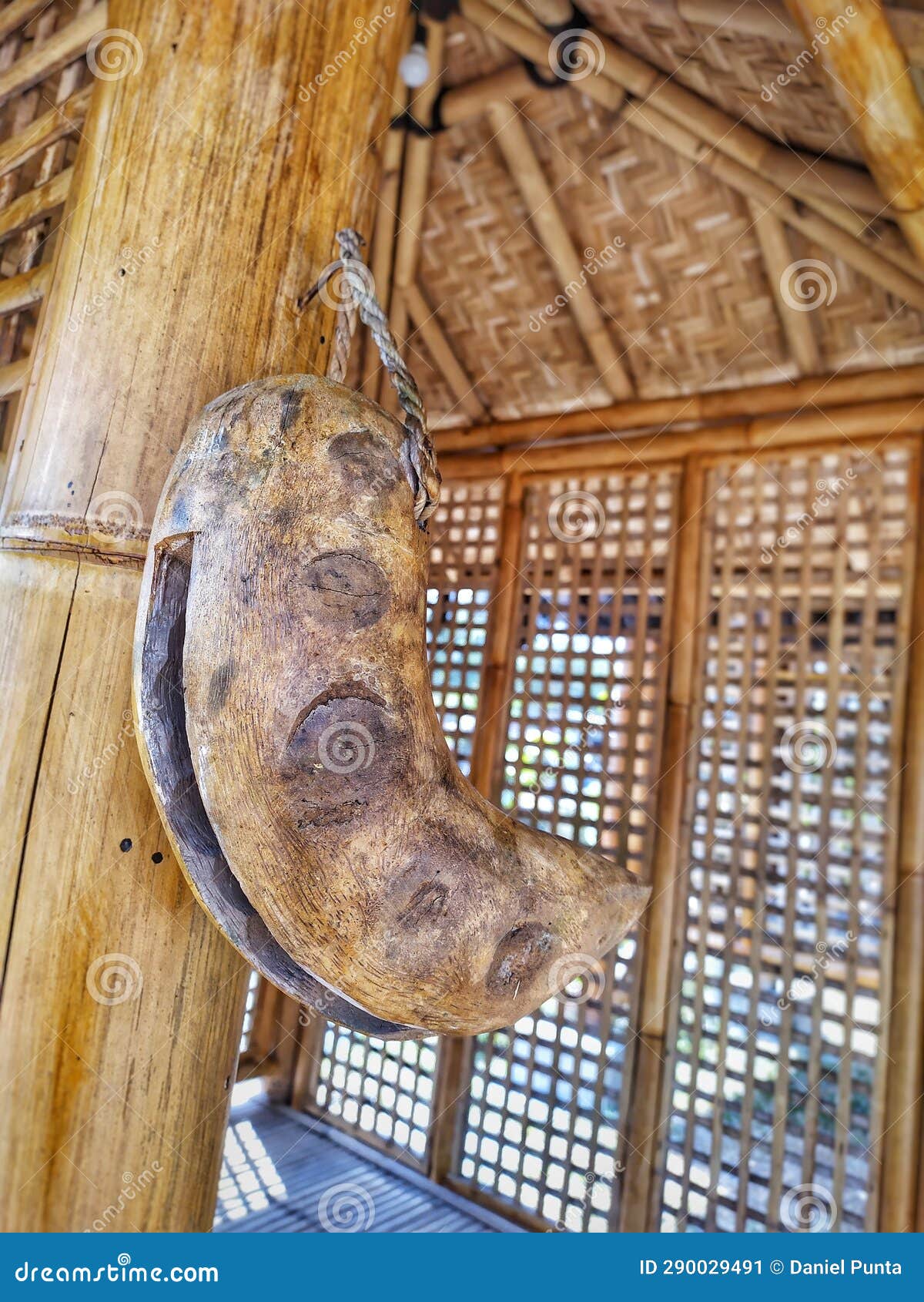 Antique Traditional Drum Made from Bamboo Stock Image - Image of tree ...