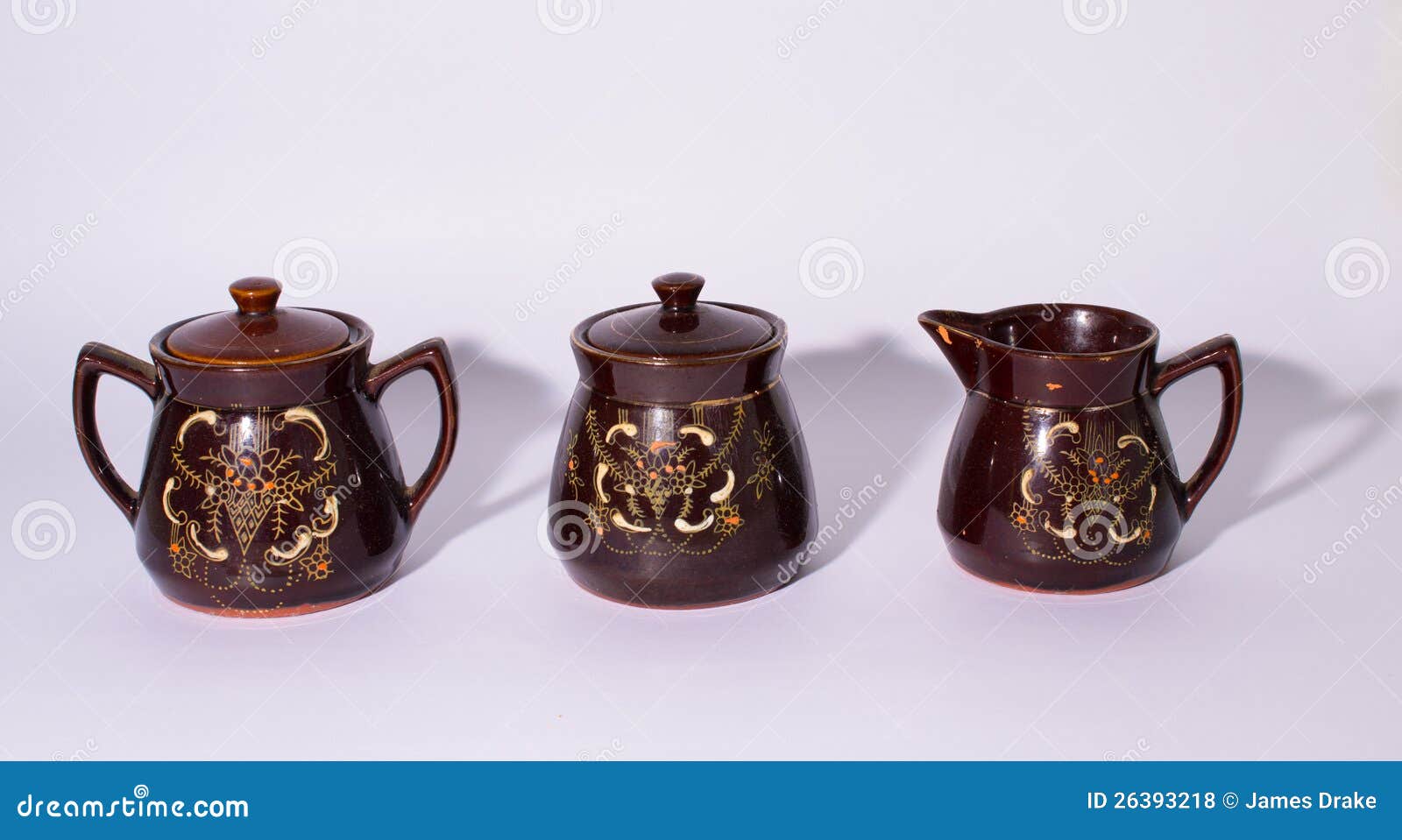 Antique Traditional Japanese Condiment Containers Stock Photo - Image ...