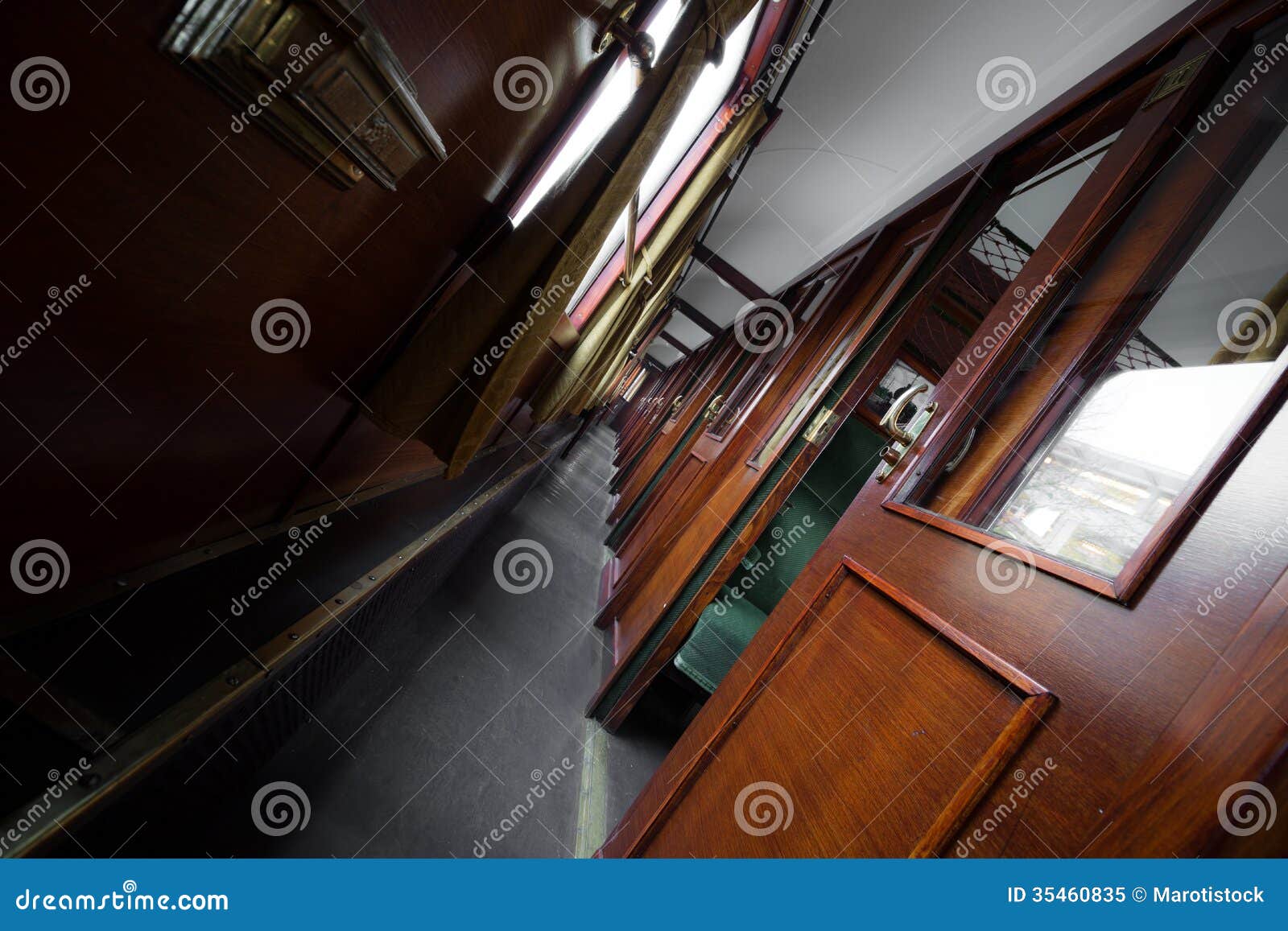 Antique train interior stock image. Image of railroad - 35460835