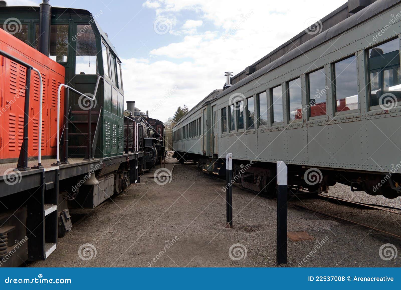 Antique Train Railroad Cars Stock Photo - Image: 22537008