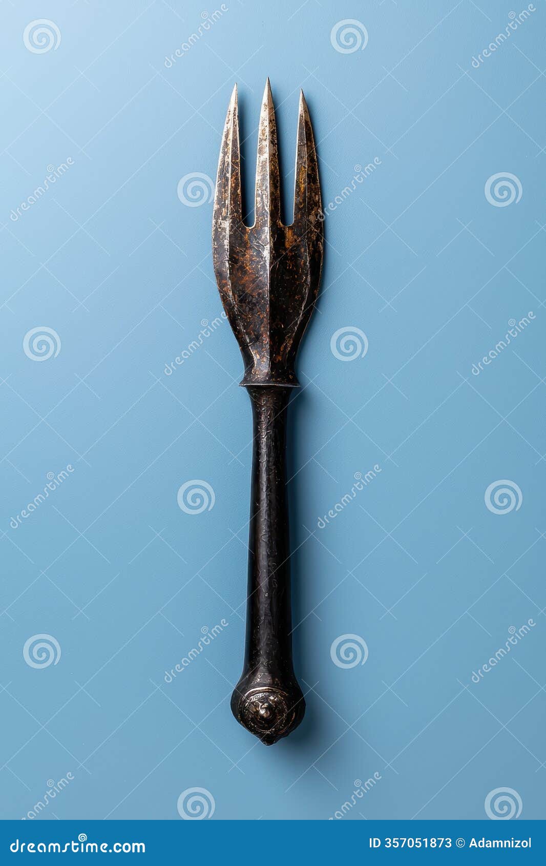 Trident Fork Collage Of Triangles Vector Illustration | CartoonDealer ...