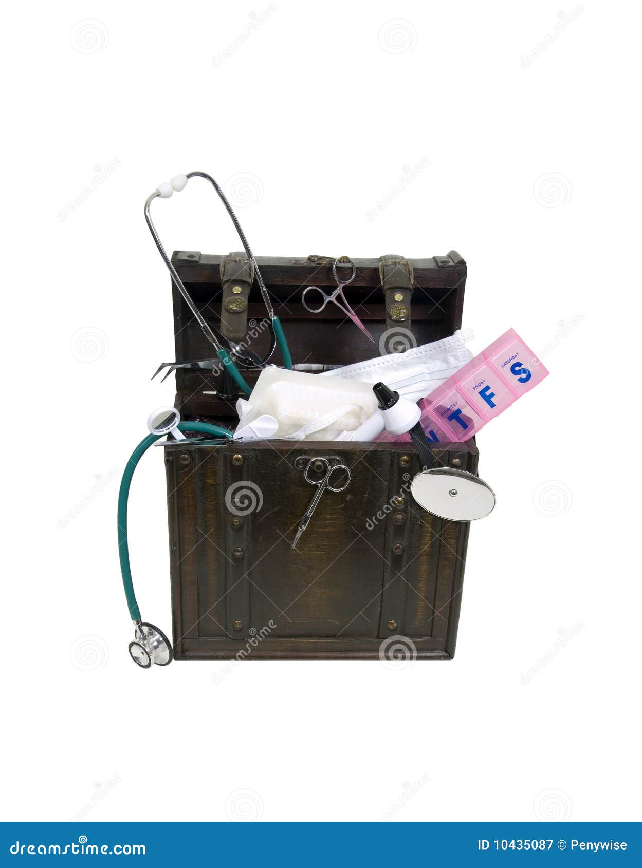 Antique Trunk of Medical Tools Stock Image - Image of refined ...