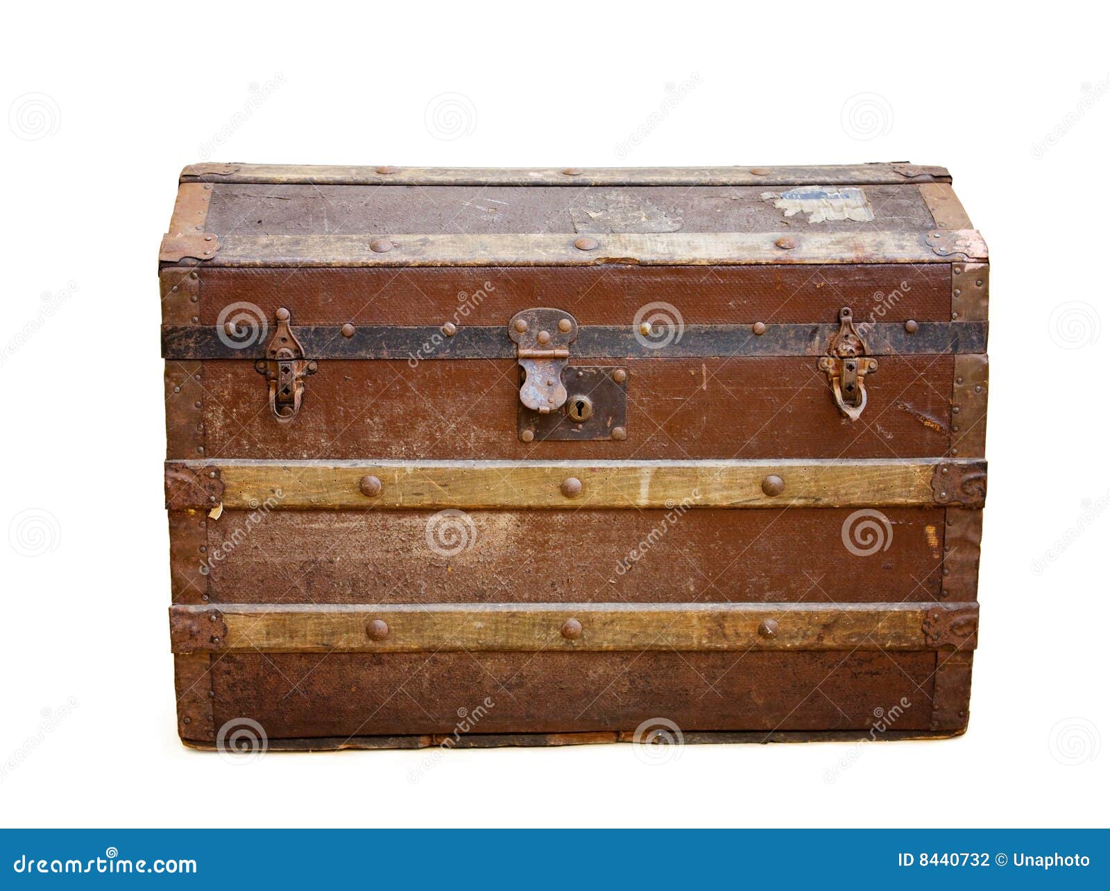 Antique Trunk with Rusty Locks W C/path Stock Photo - Image of damaged ...