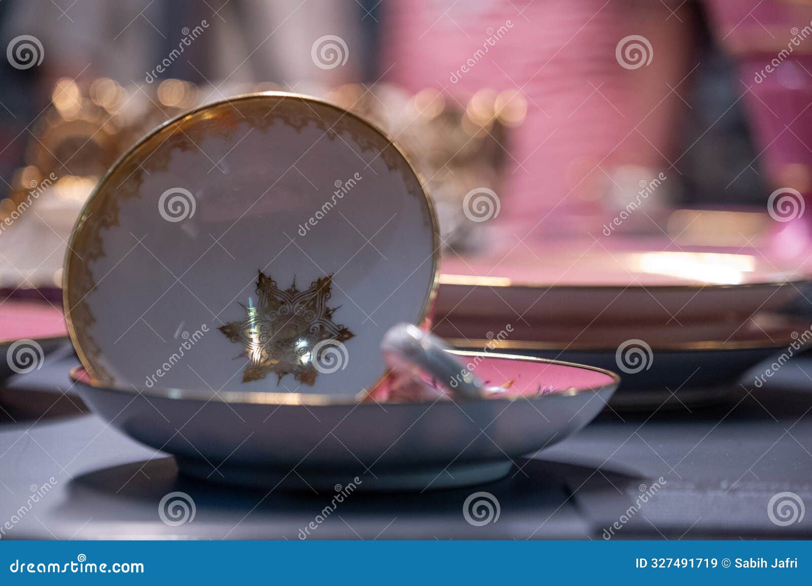 Antique Turkish Pink China Set Stock Image - Image of retro, drinks ...