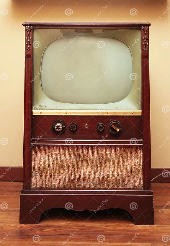 Antique TV stock photo. Image of retro, telly, broadcast - 3927944