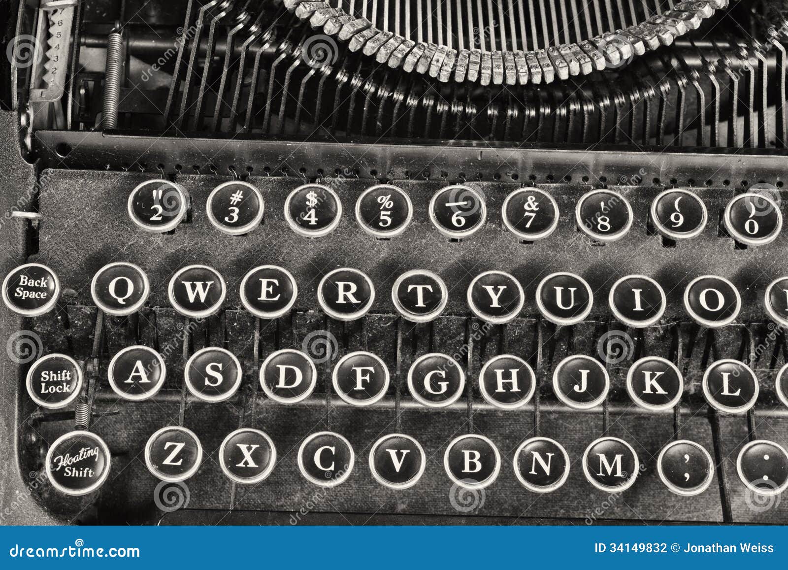 Antique Typewriter IV stock photo. Image of fashioned - 34149832