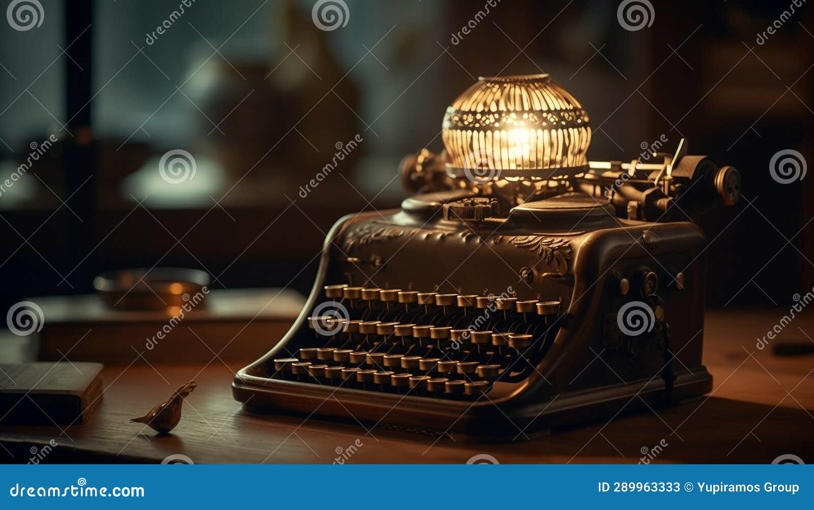 Antique Typewriter on Old Table Evokes Nostalgia for Literature ...