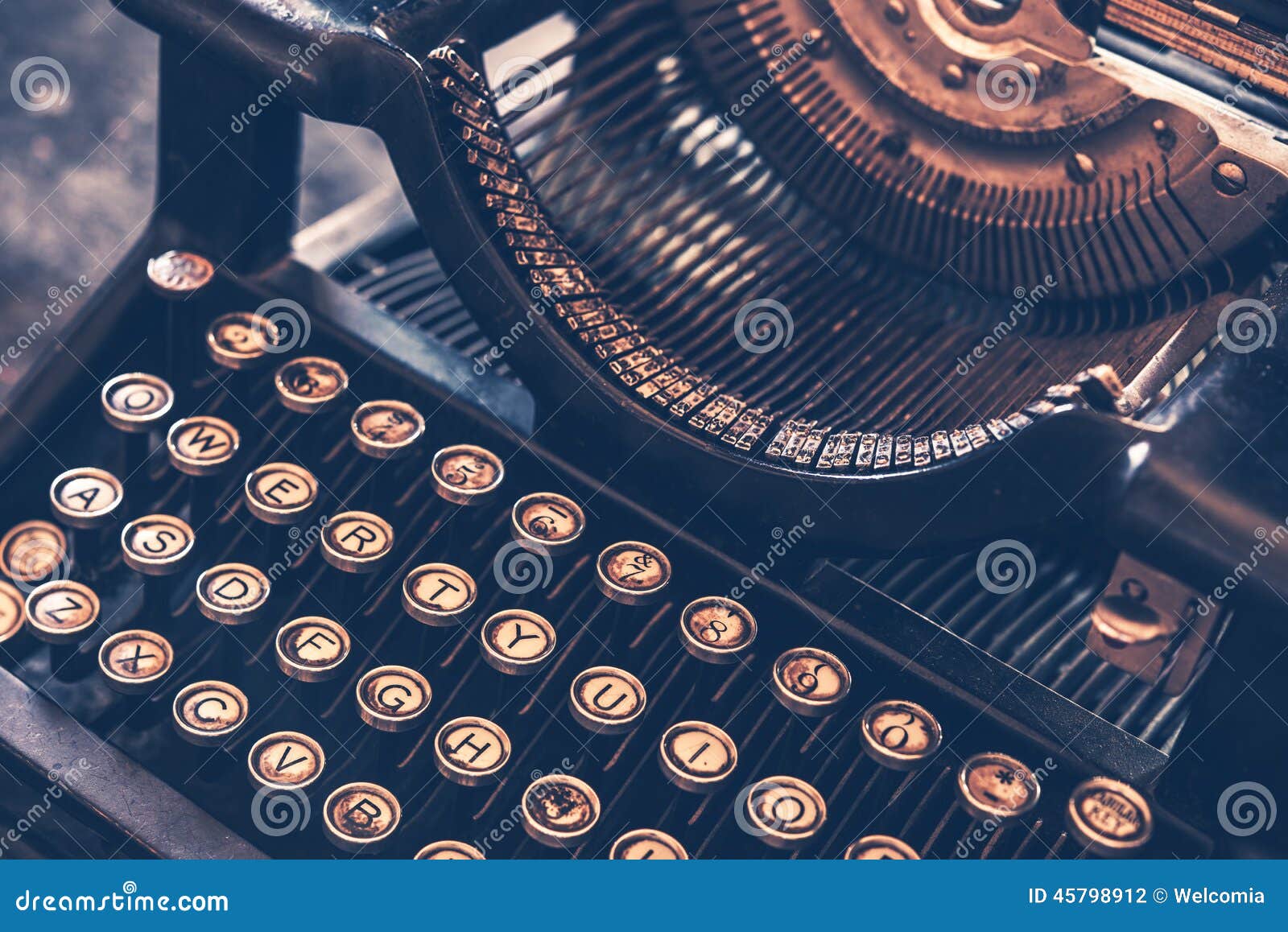 Antique Typewriter stock photo. Image of writing, nostalgia - 45798912
