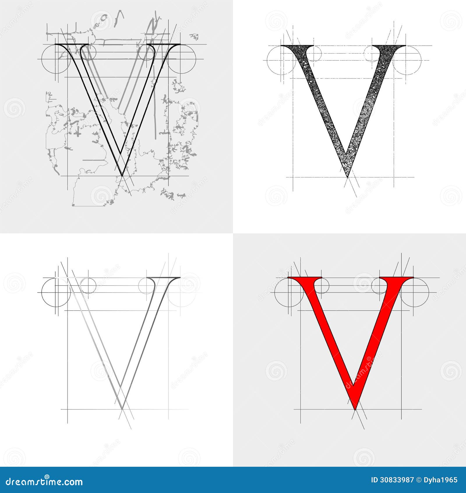 Antique. V stock vector. Illustration of logo, grunge - 30833987