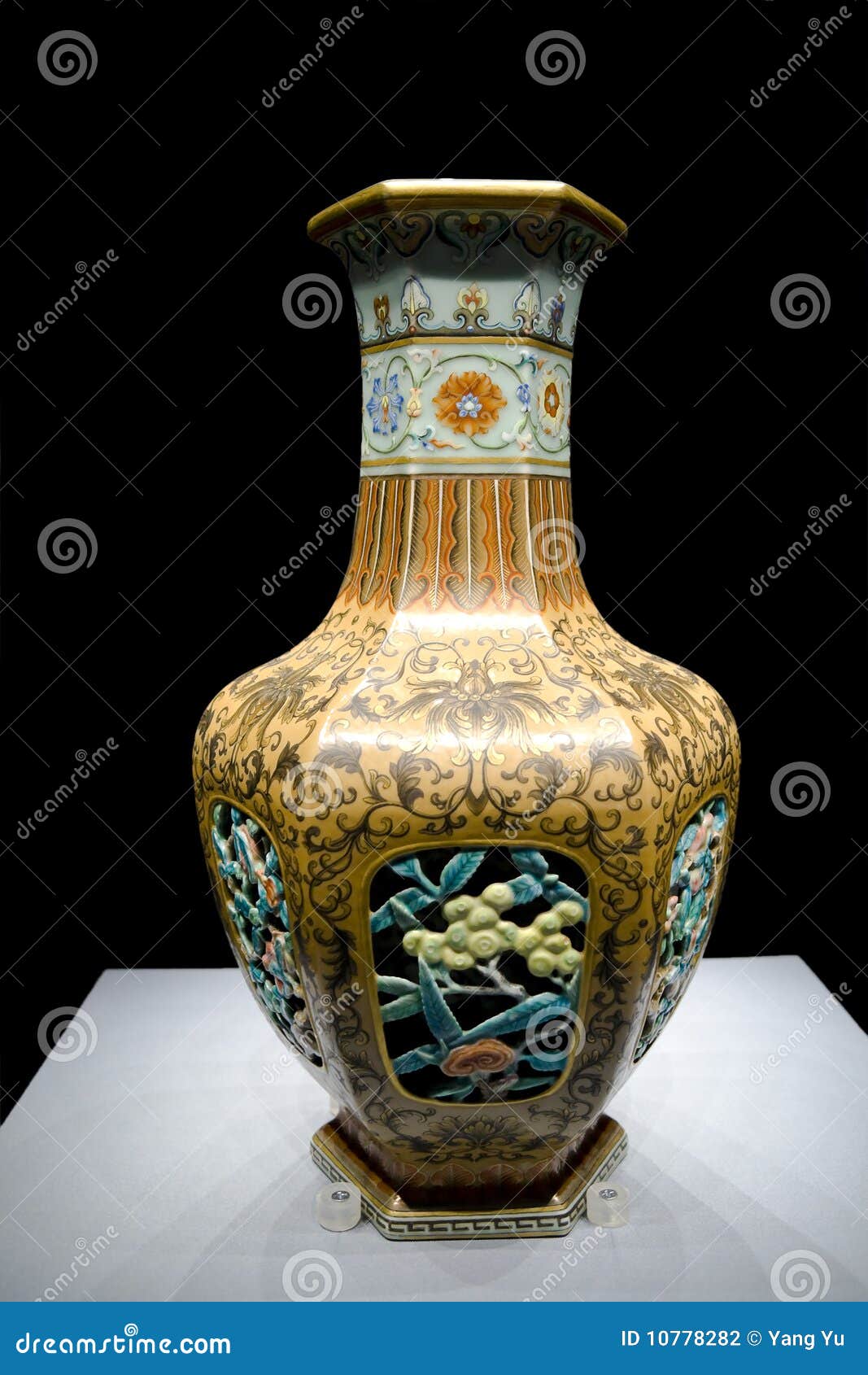 Antique vase stock photo. Image of asia, golden, color - 10778282