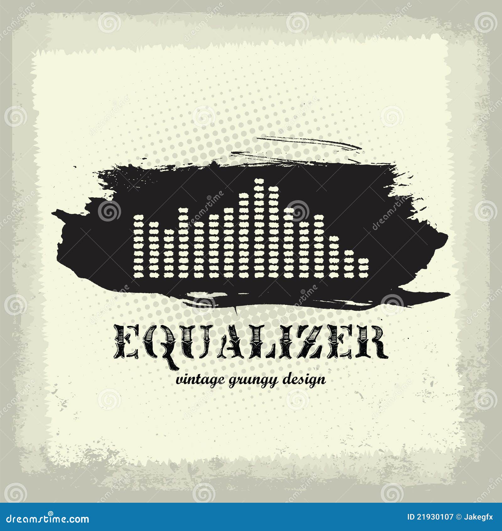 Antique Vintage a Art of Waveform Equalizer Stock Vector - Illustration ...