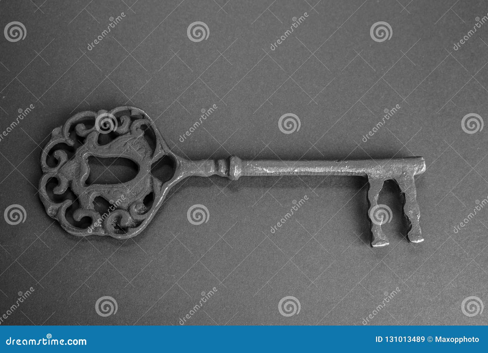 Antique Vintage Key from the Castle Door. Stock Image - Image of hole ...