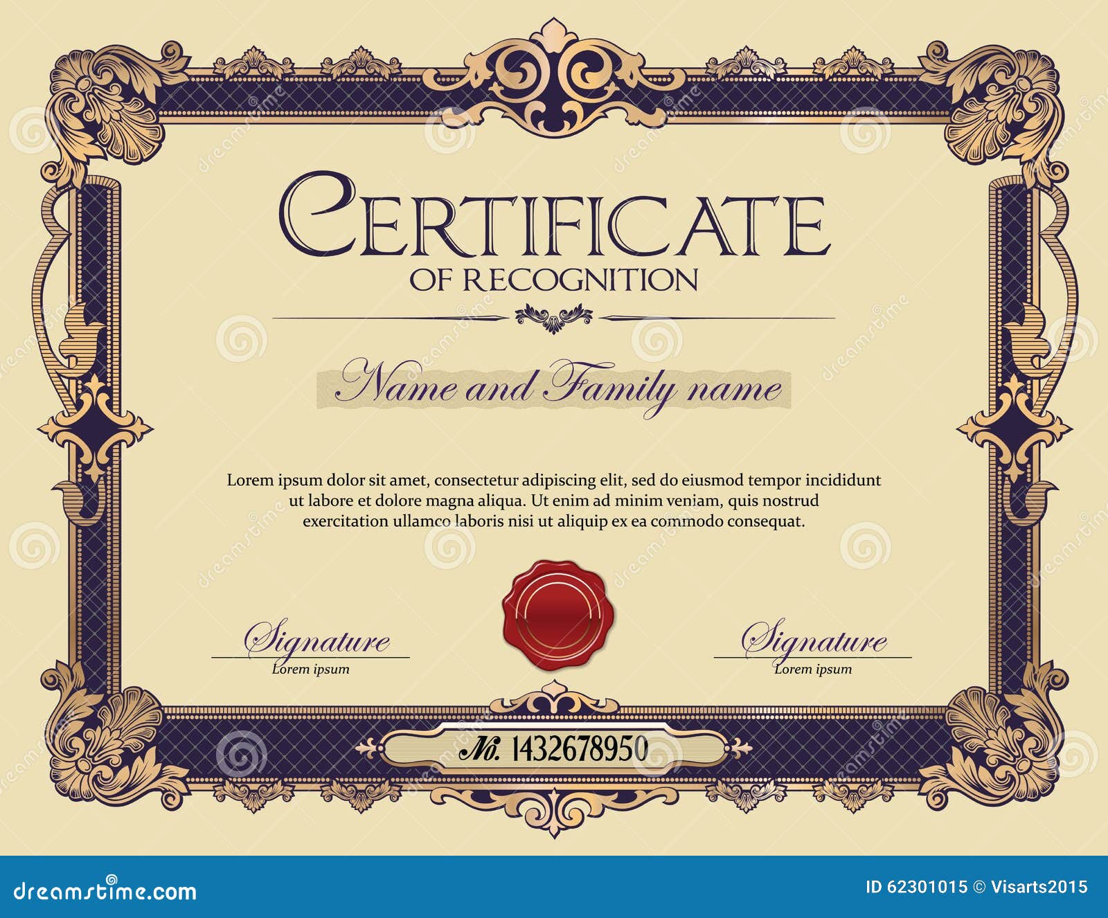 Vintage Template Vector Illustration 22458802