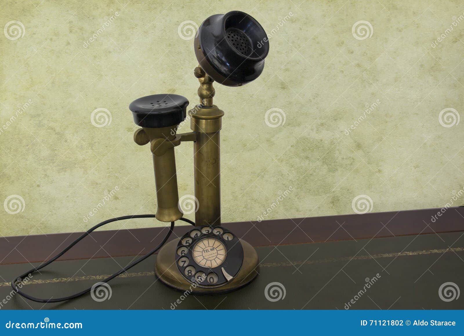 Antique vintage telephone stock photo. Image of control - 71121802