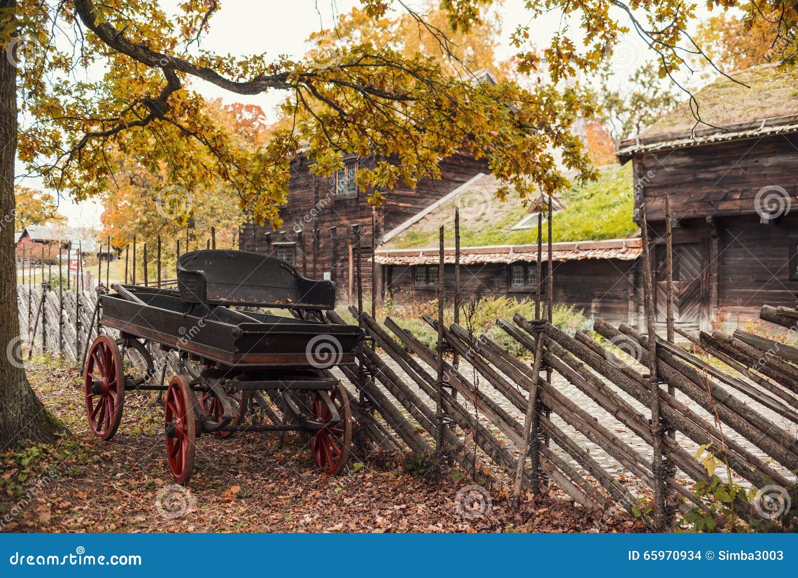 Antique wagon stock photo. Image of yellow, field, card - 65970934