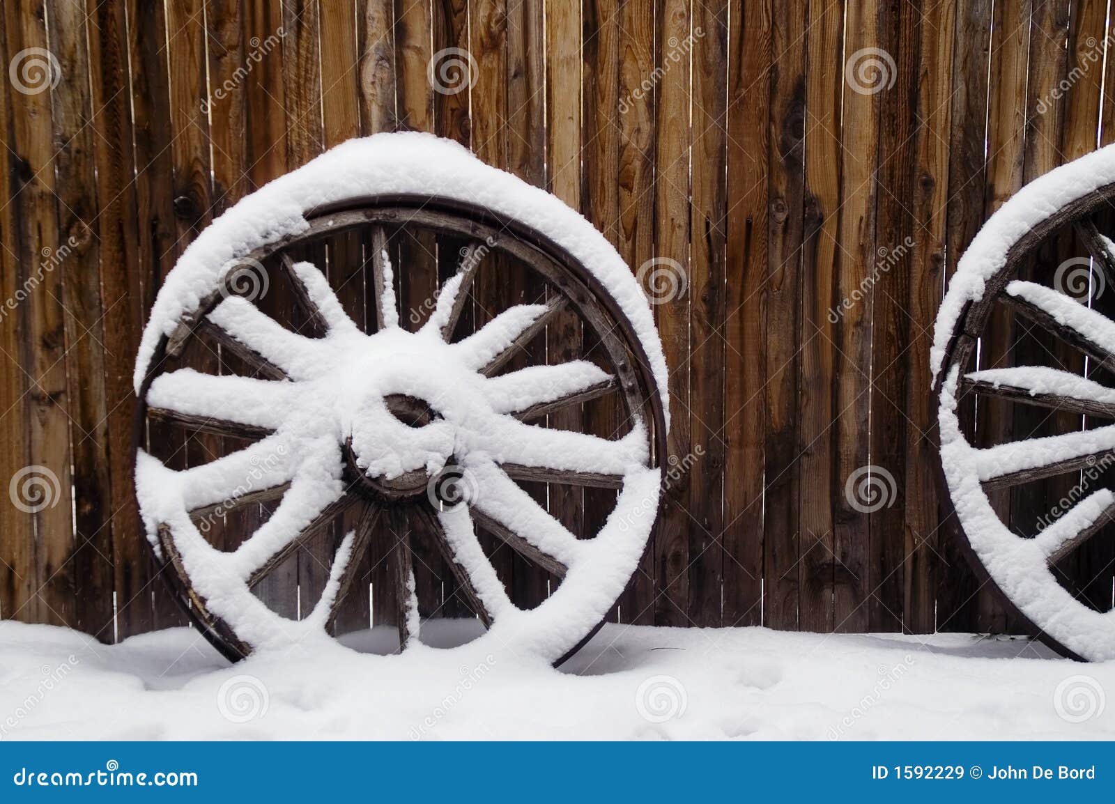 Antique Wagon Wheels With Mexico Flag Royalty-Free Stock Image ...