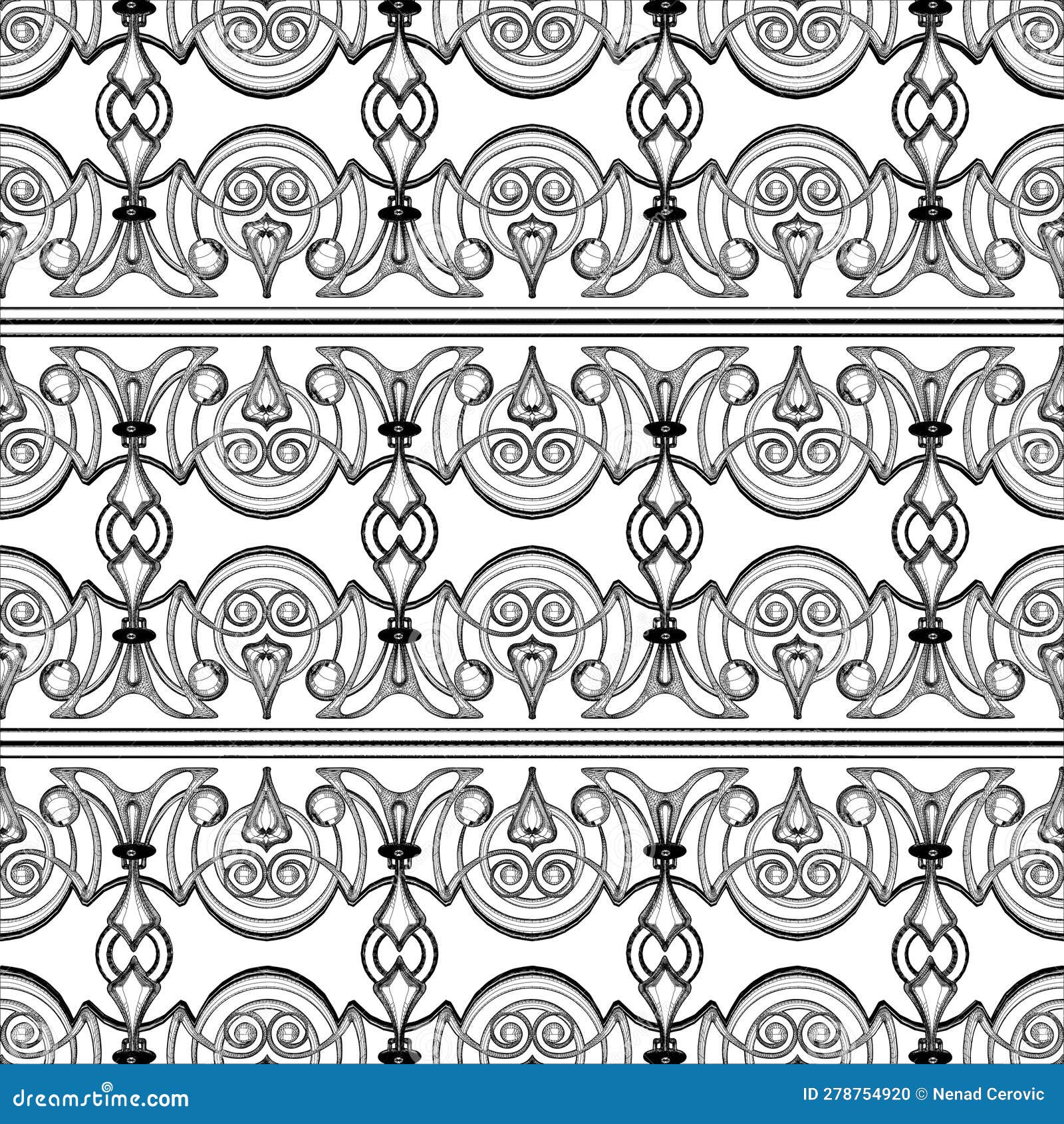 Antique Wall Panel Frame Vector. Illustration Isolated on White ...