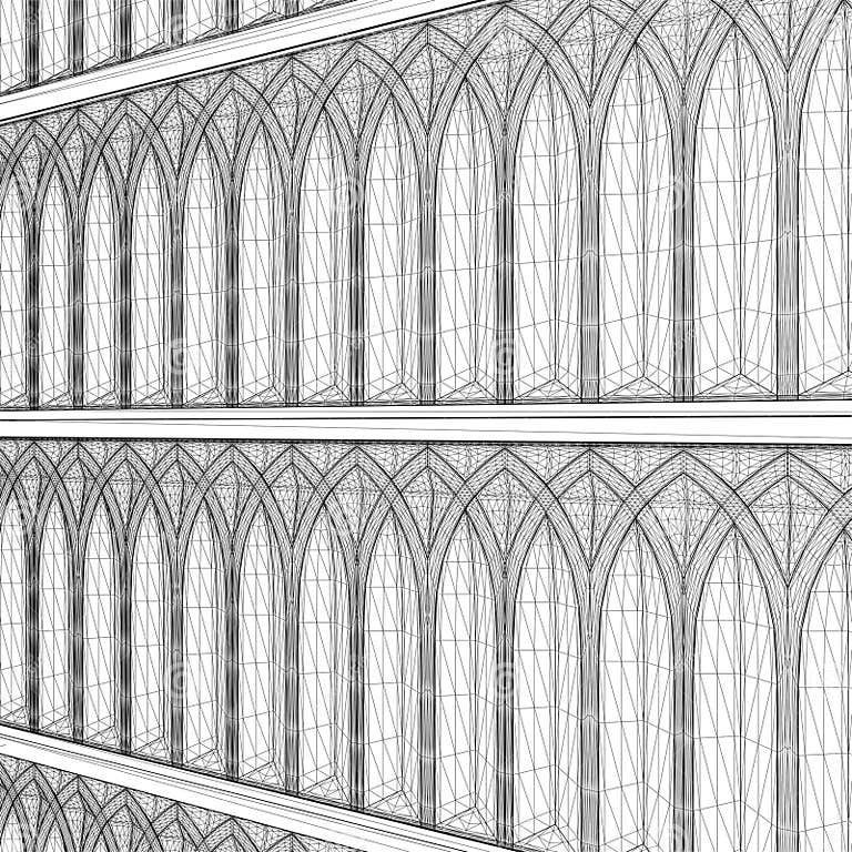 Antique Wall Panel Vector. Illustration Isolated on White Background ...