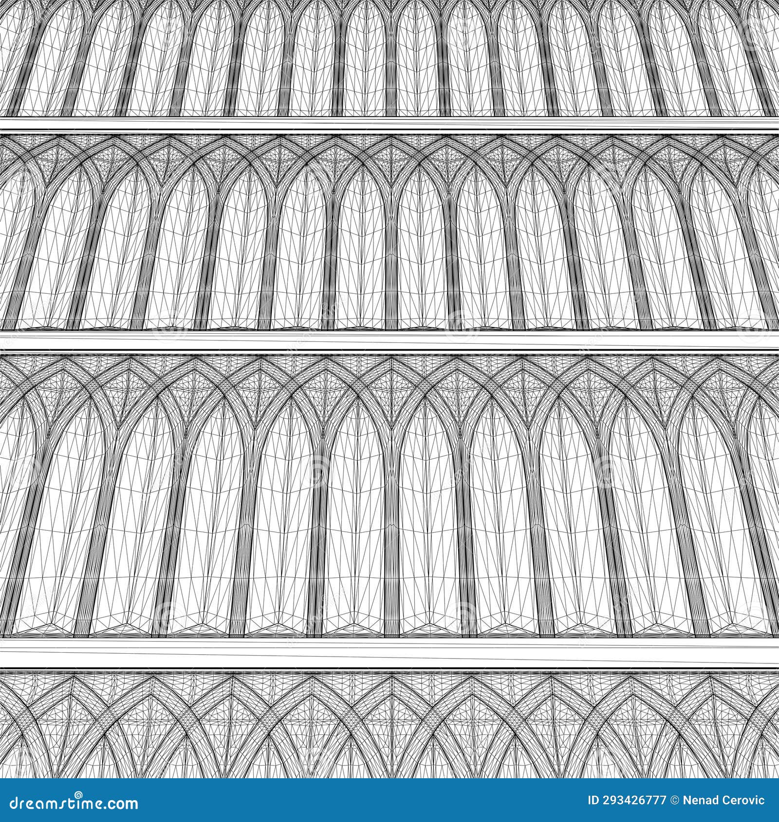 Antique Wall Panel Vector. Illustration Isolated on White Background ...