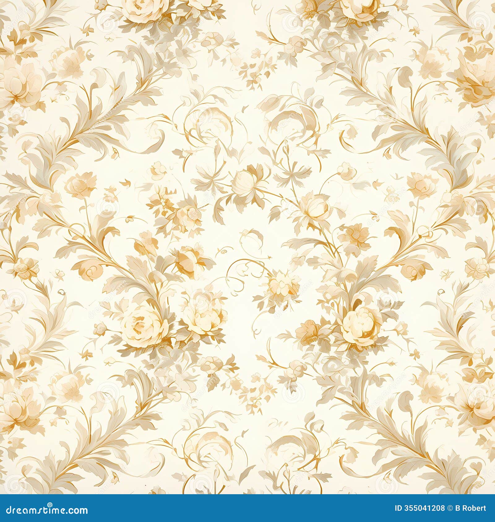 Antique Wallpaper Pattern stock illustration. Illustration of decorated ...