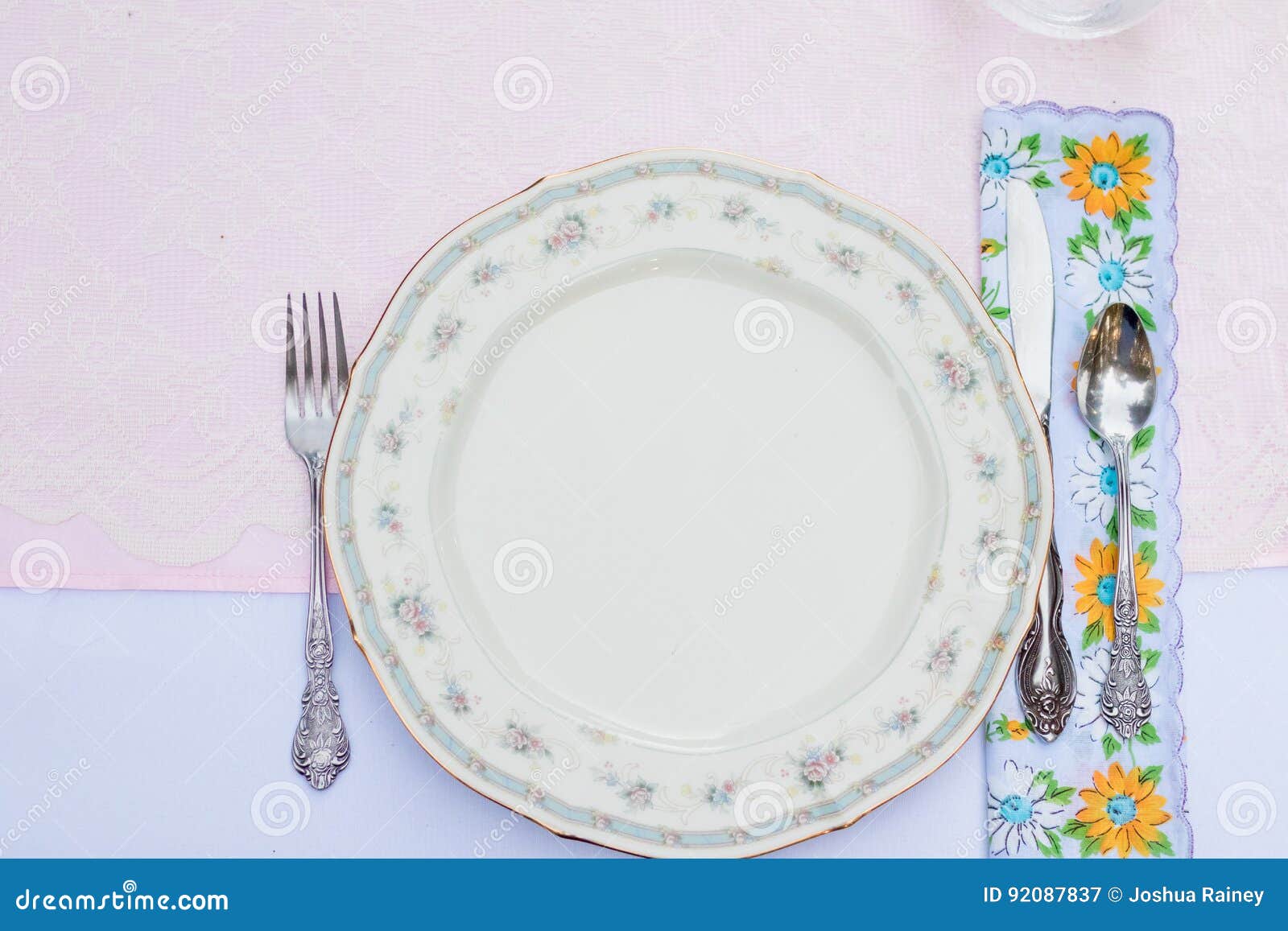 Antique Wedding Reception Plates Stock Image - Image of event, plate ...