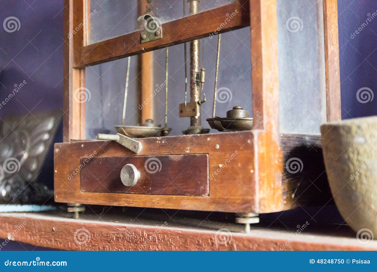 Antique weighing apparatus stock photo. Image of instrument - 48248750