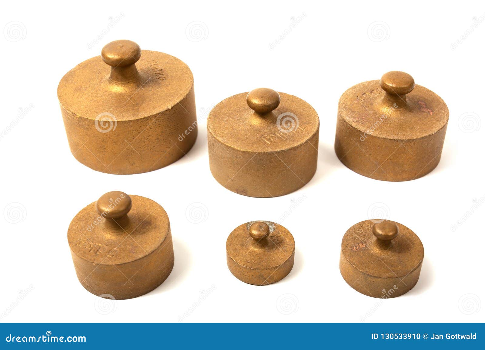 Antique weights stock photo. Image of retro, brass, metal - 130533910