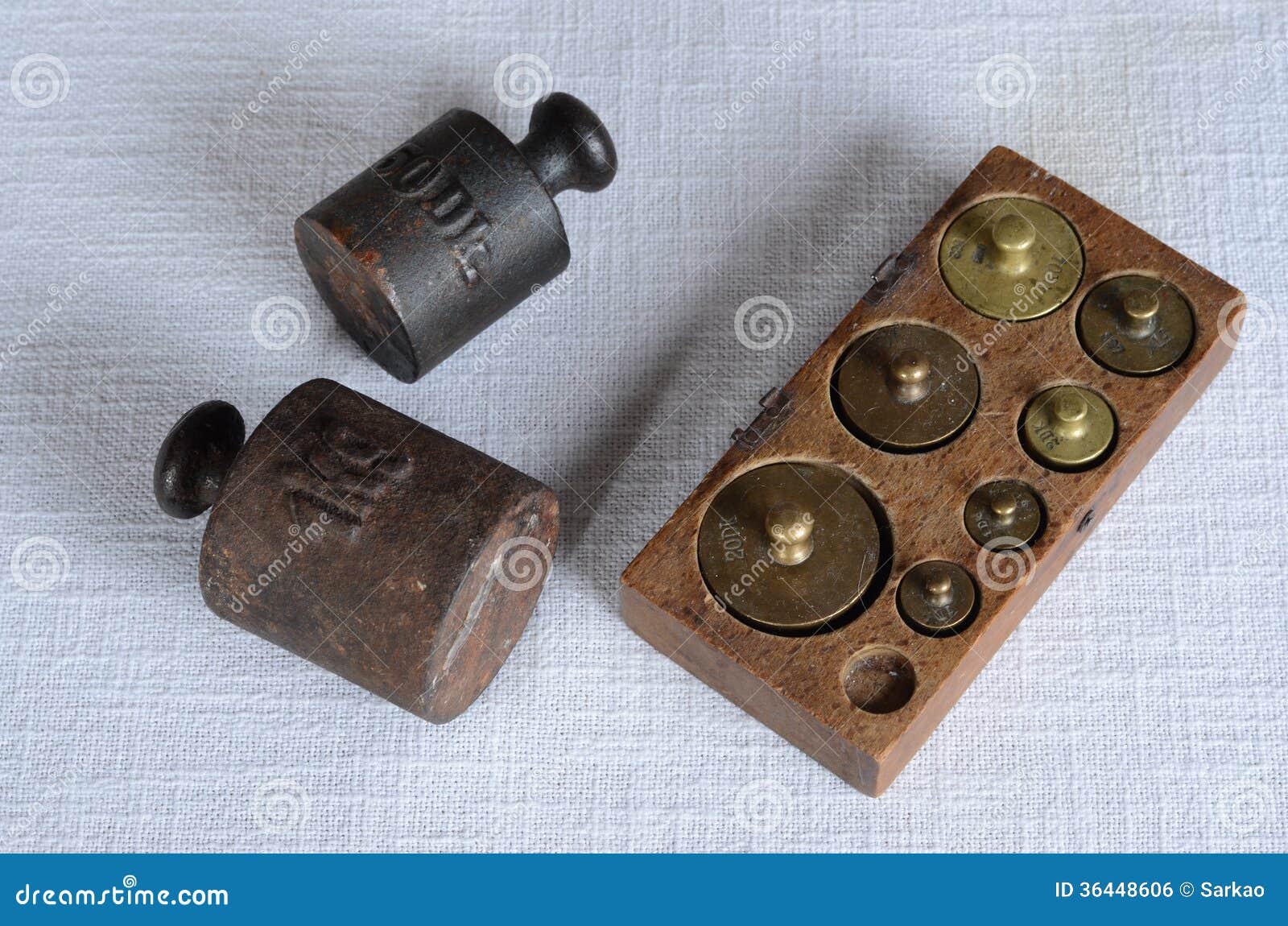 Antique weights stock photo. Image of metal, weight, tool - 36448606