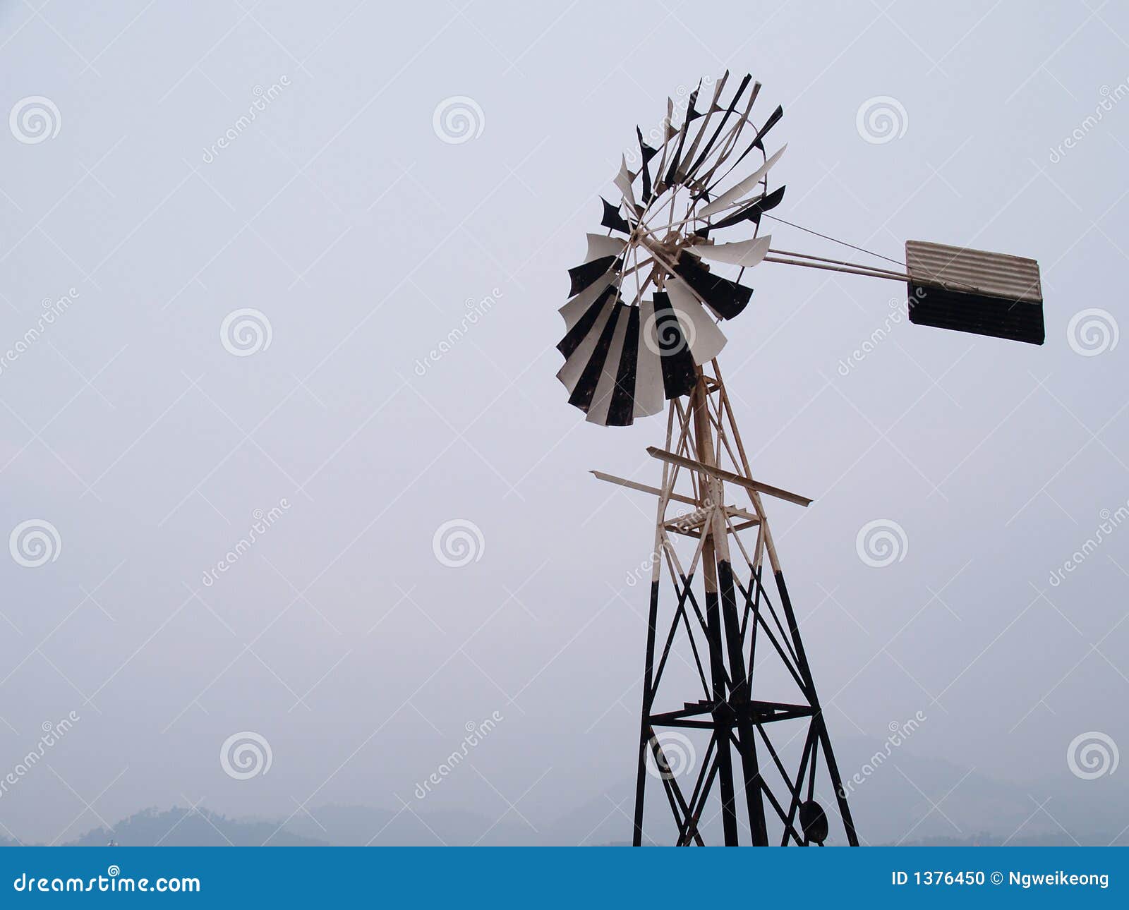 Antique Wind Mill by the Sea Stock Photo - Image of grass, environment ...