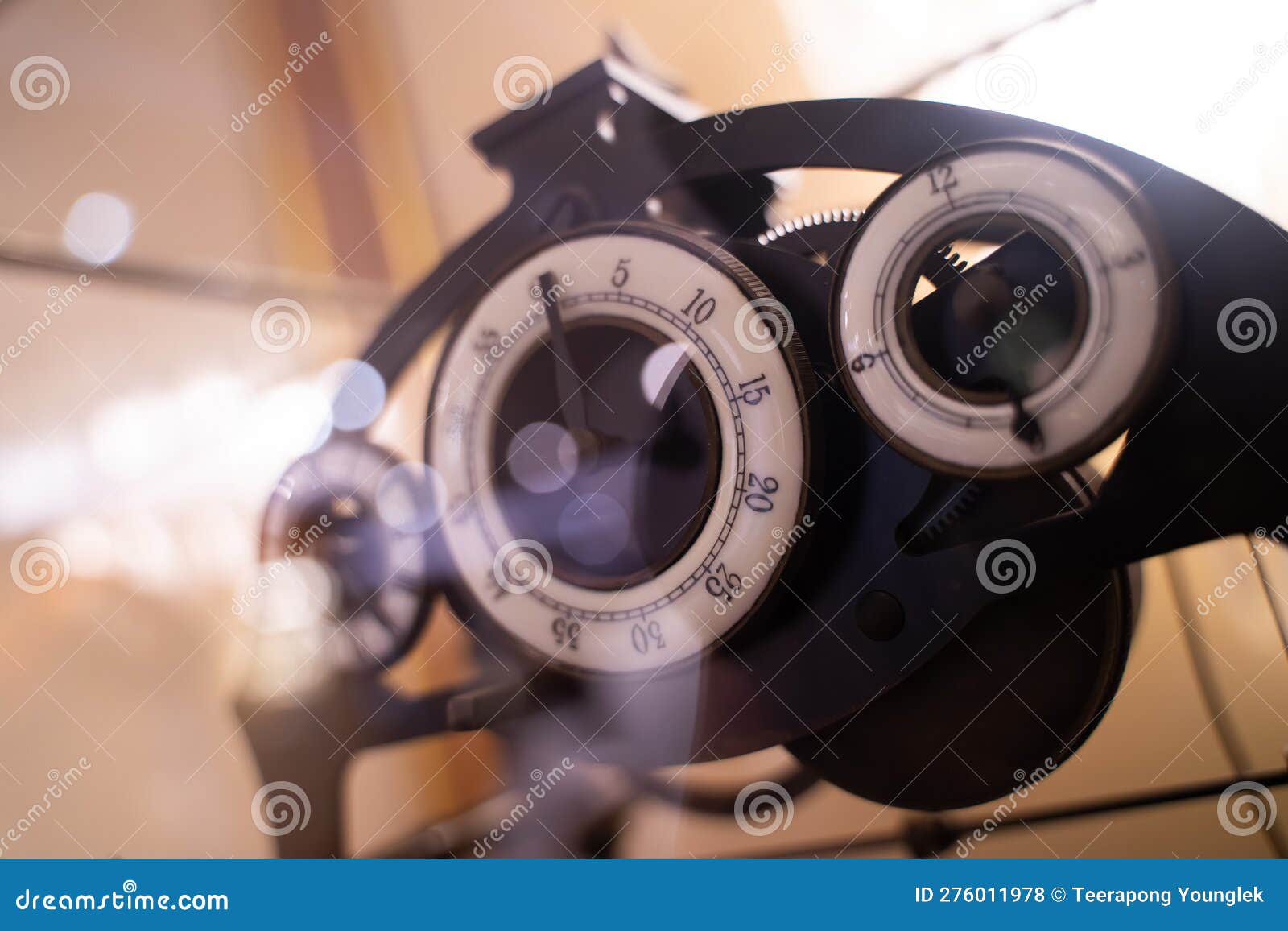 Antique Wind-up Clock with Three Dials in Vintage Style Stock Photo ...