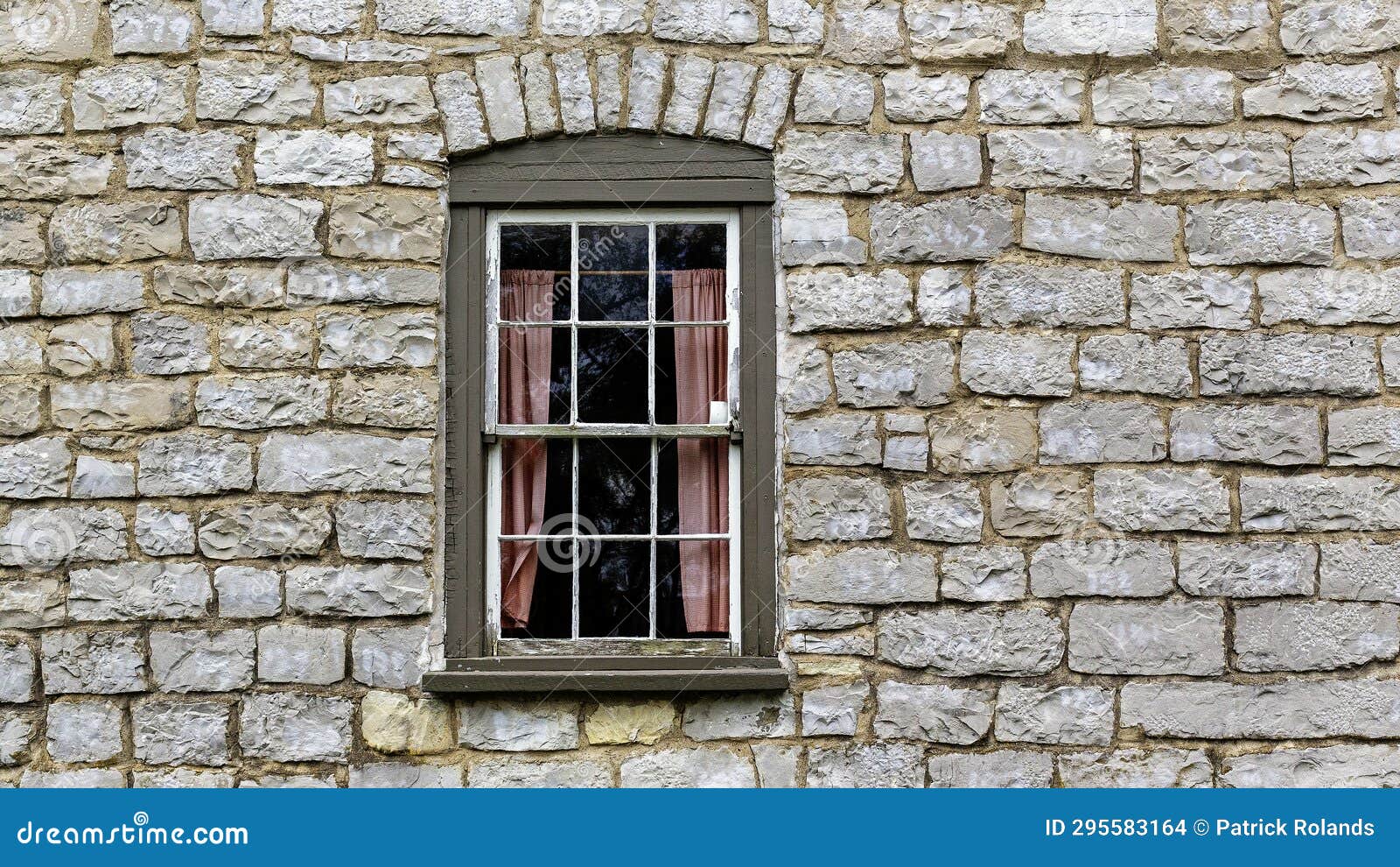 Antique Window in Stone Wall Stock Photo - Image of castle, antique ...