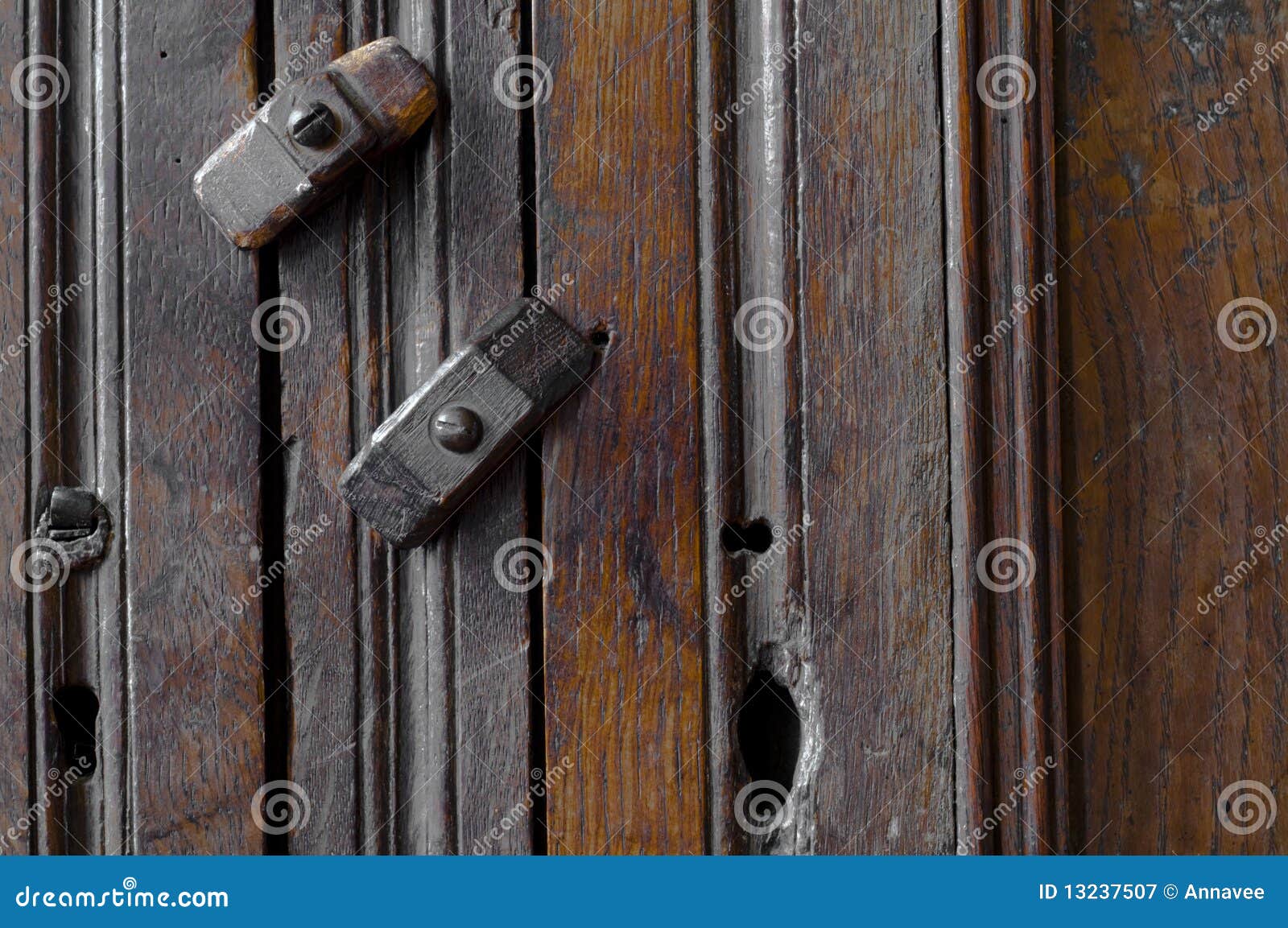 Antique wooden lock stock image. Image of door, handmade - 13237507