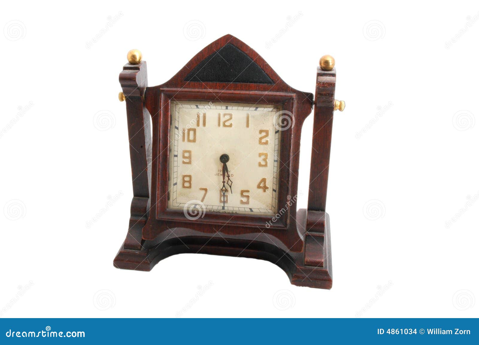 Antique Wooden Mantle Clock Stock Photos - Free & Royalty-Free Stock ...