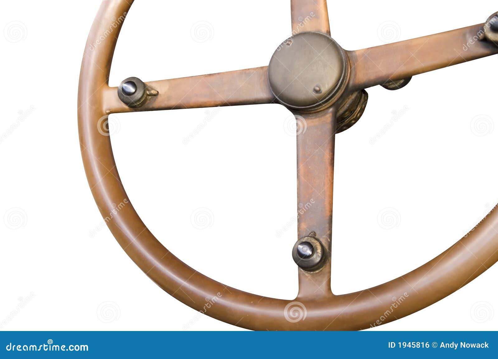Antique Wooden Steering Wheel Stock Photo - Image of wood, wheel: 1945816