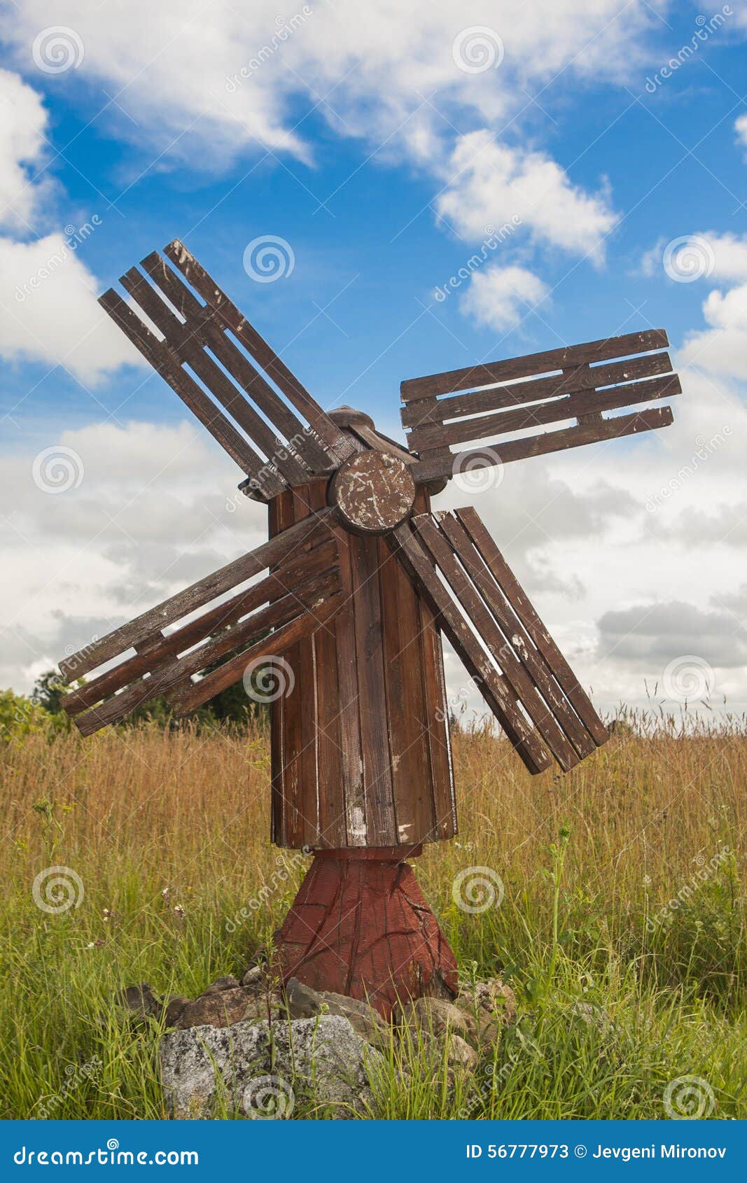 Antique wooden windmill stock image. Image of history - 56777973