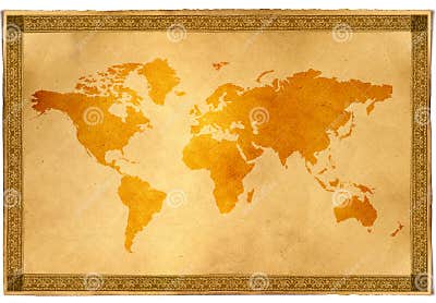 Antique world map stock illustration. Illustration of cartography - 2801773