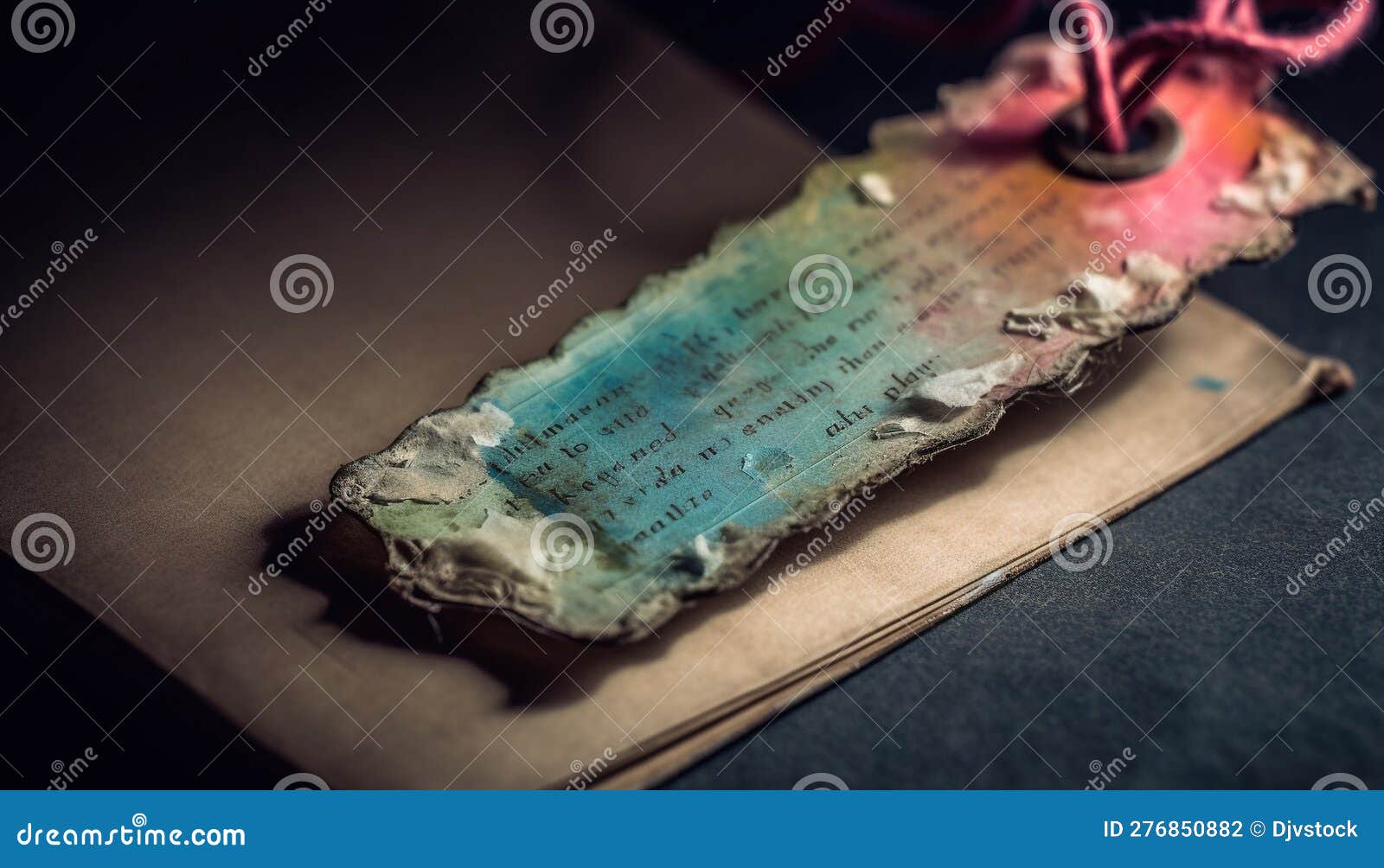 Antique World Map on Old Fashioned Table Generated by AI Stock ...