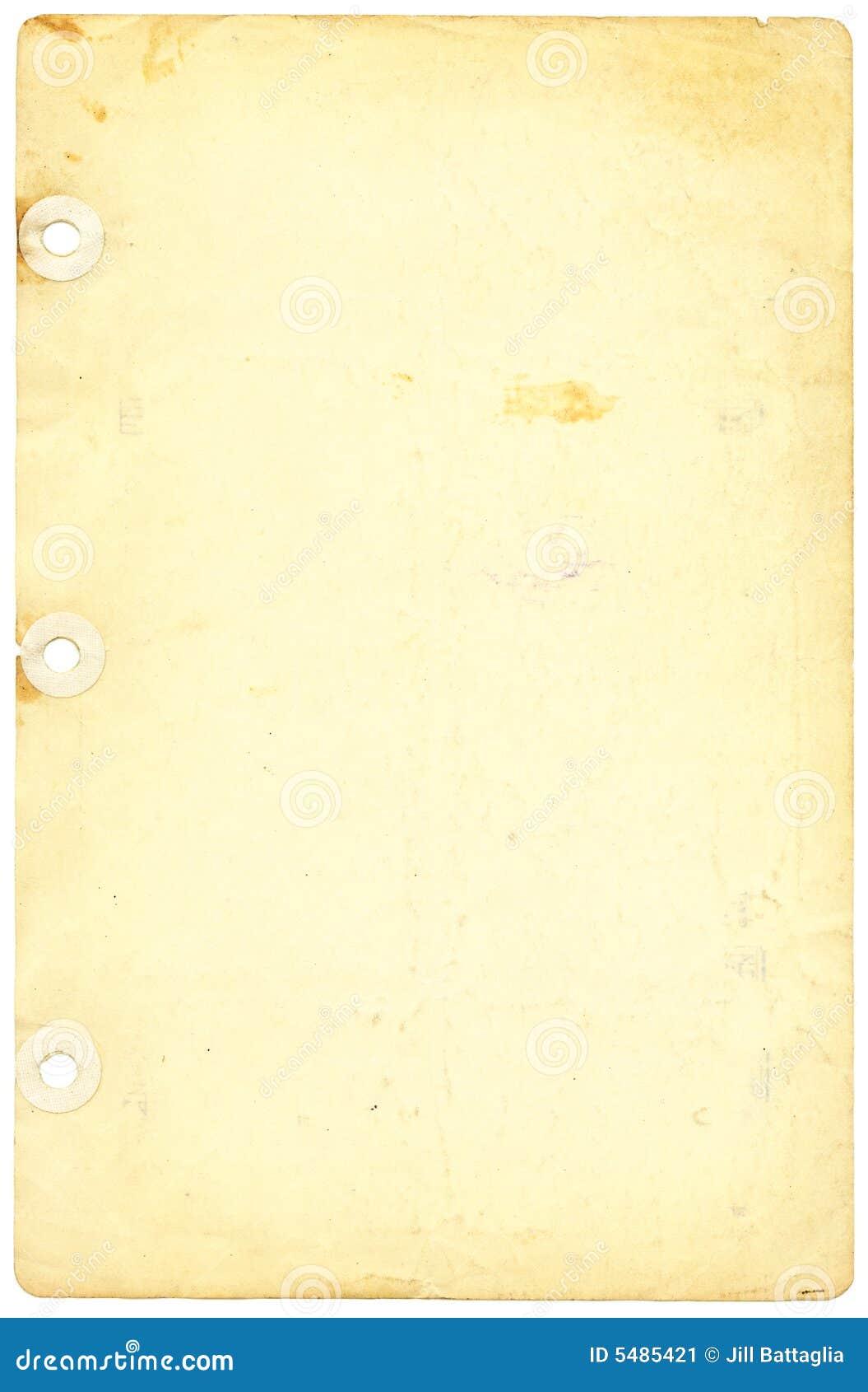 Antique,Yellowed Notebook Paper Stock Image - Image of torn, background ...