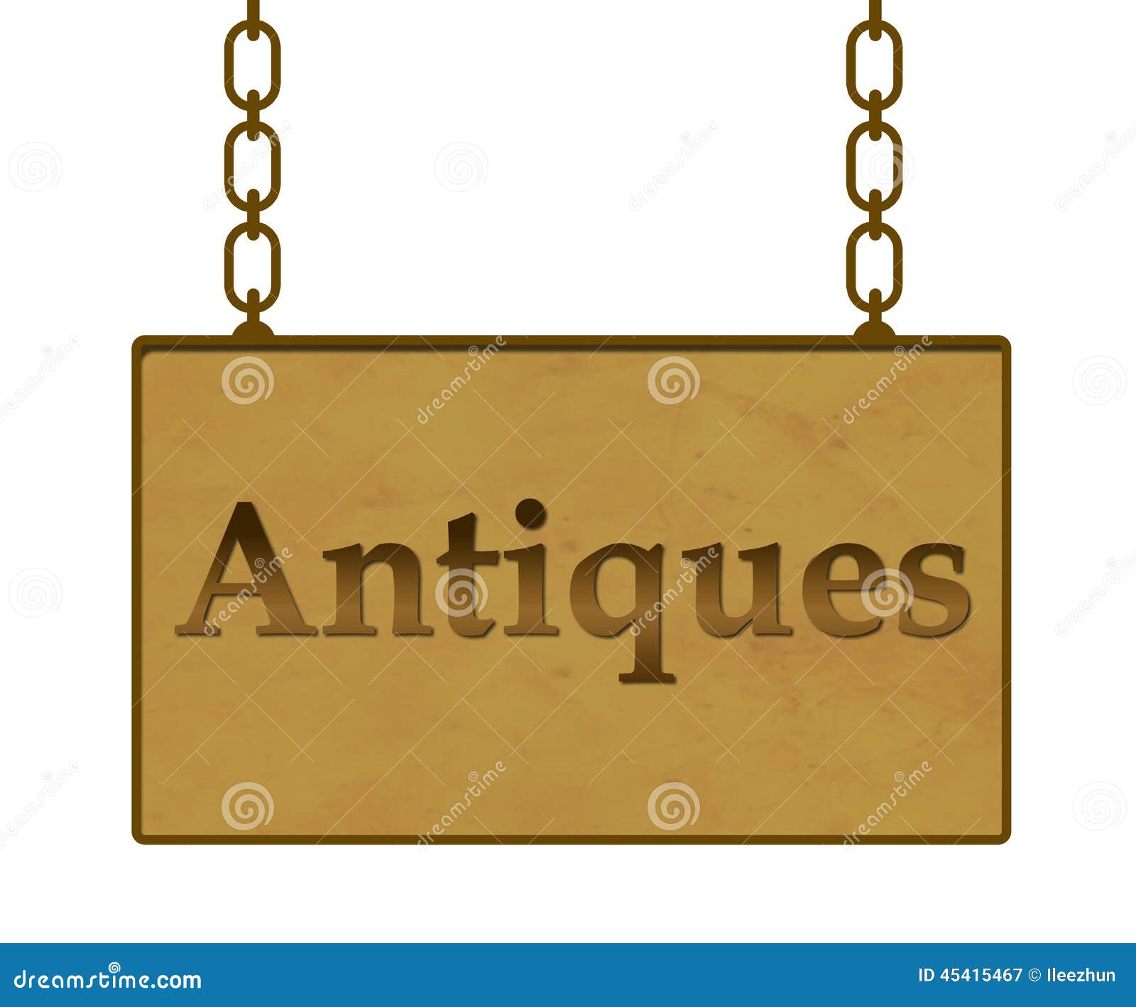 Antiques Signboard stock illustration. Illustration of follow - 45415467