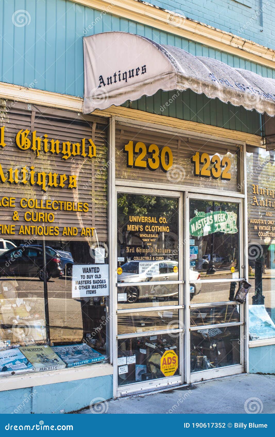 Antiques Store Front with Signs Editorial Photography - Image of sign ...