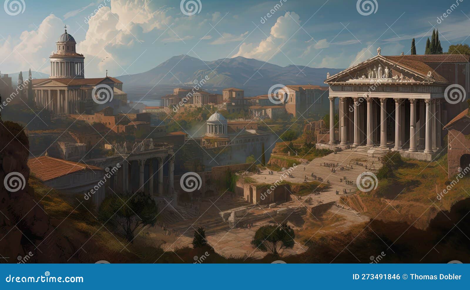 Antiquity Persion in Italy Artwork Stock Illustration - Illustration of ...