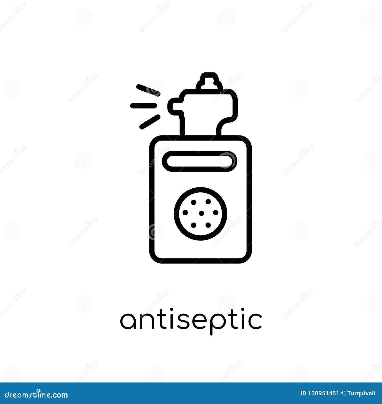 Antiseptic Icon from Collection. Stock Vector - Illustration of ...