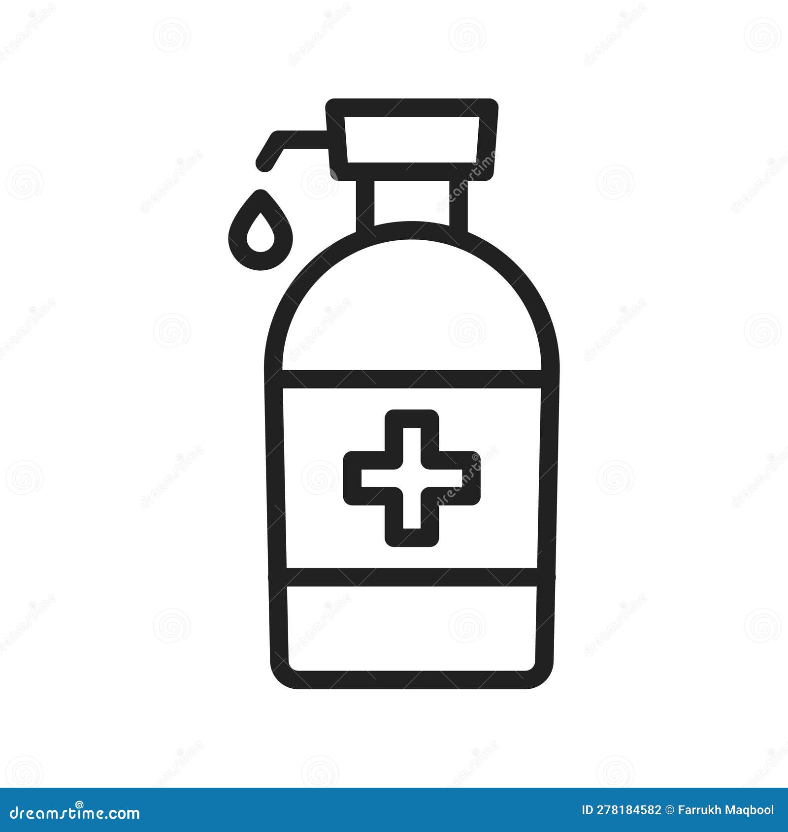 Antiseptic Icon Vector Image. Stock Vector - Illustration of squeeze ...